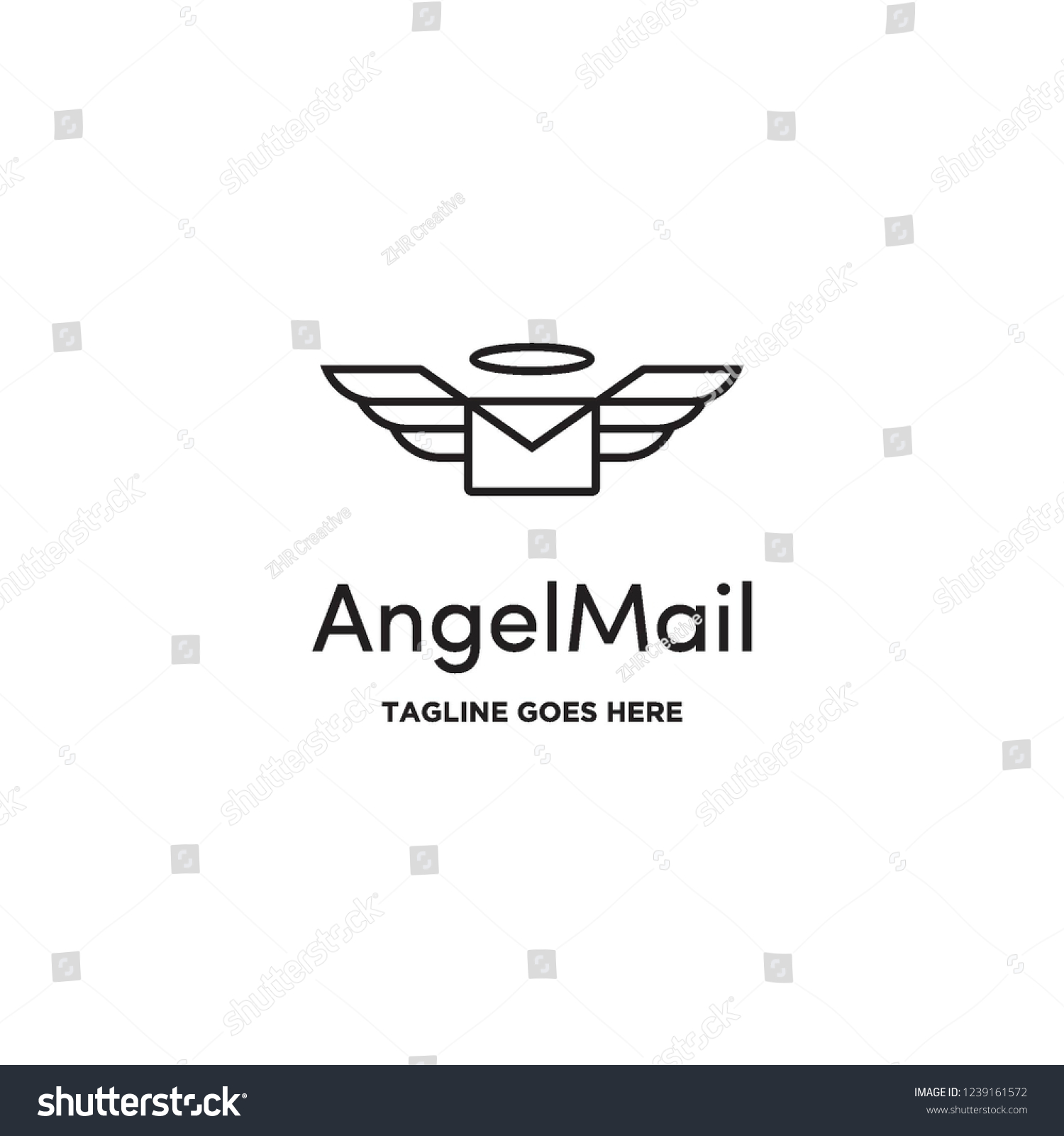 Angel Mail Logo Icon Vector 스톡 벡터(로열티 프리) 1239161572 | Shutterstock