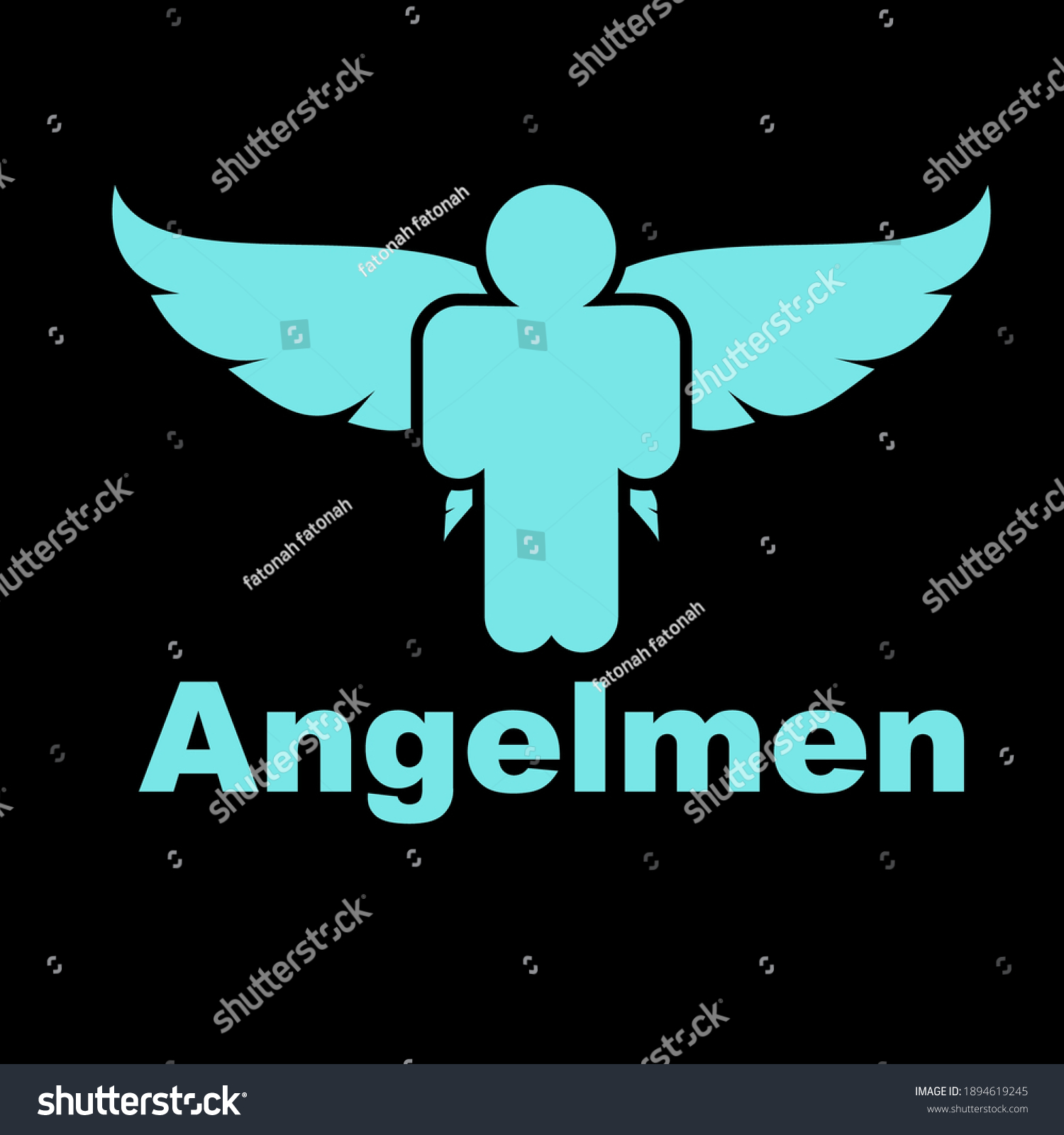 Angel Men Logo Design Vector Stock Vector (Royalty Free) 1894619245