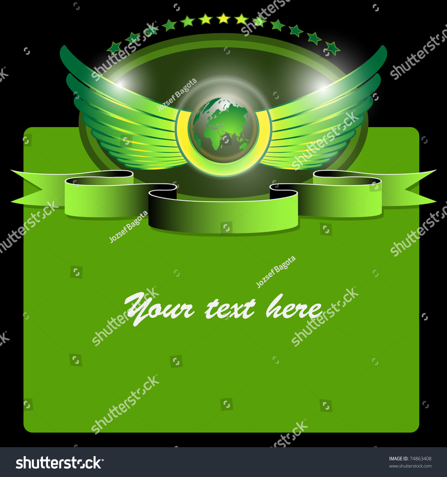 Angel World Vector Illustration Stock Vector (Royalty Free) 74863408 ...