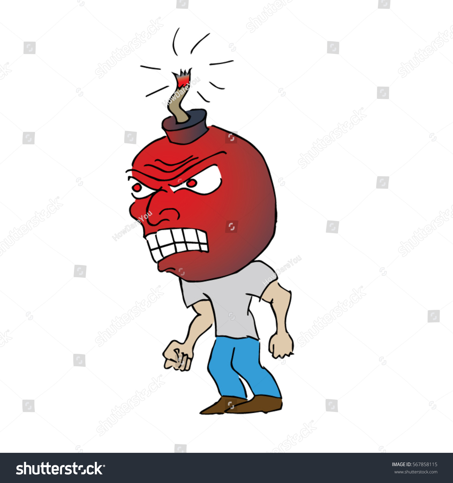 Anger Bomb Cartoon Stock Vector (Royalty Free) 567858115 | Shutterstock