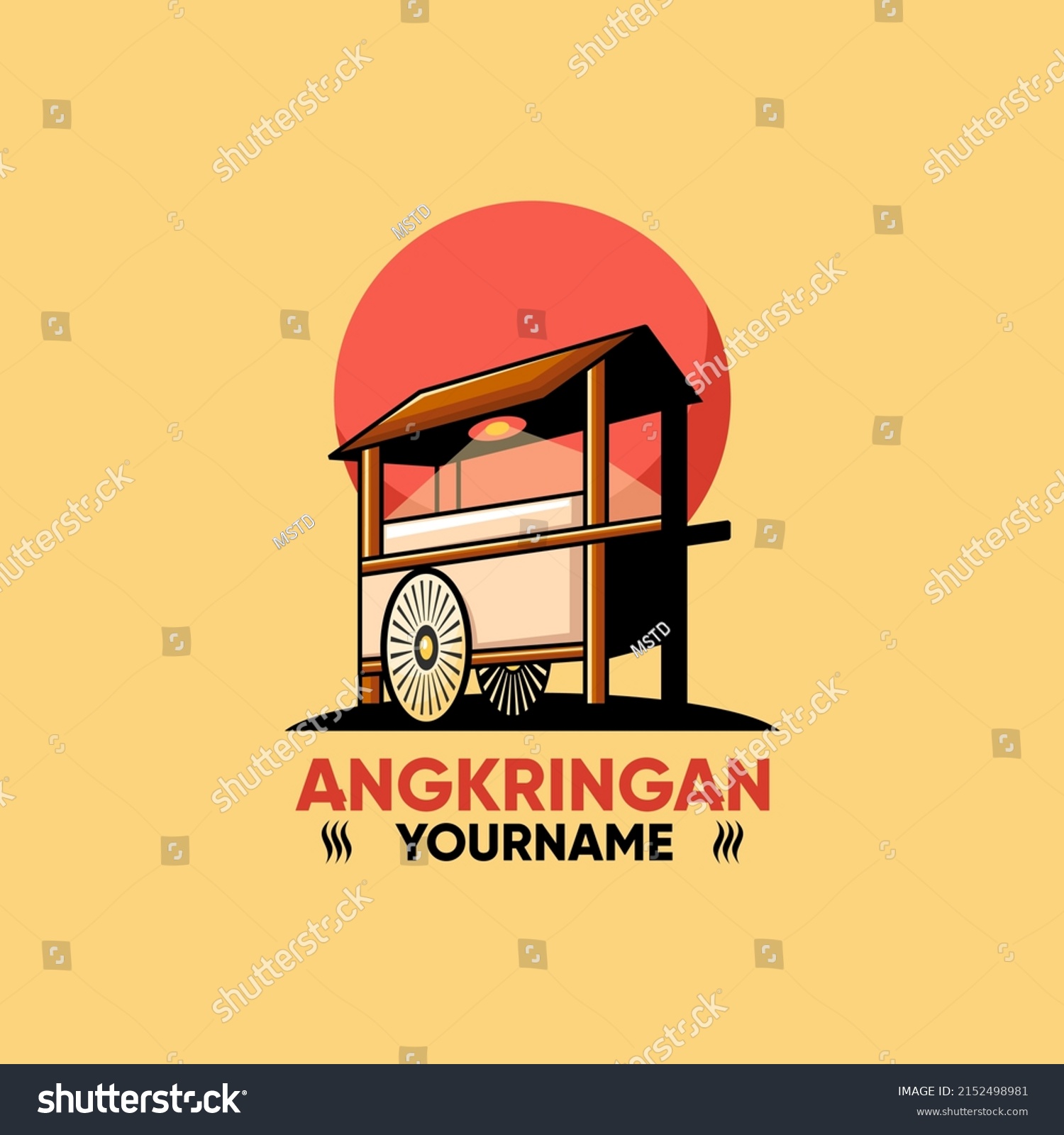 Angkringan Logo Design Vector Template Stock Vector (Royalty Free ...