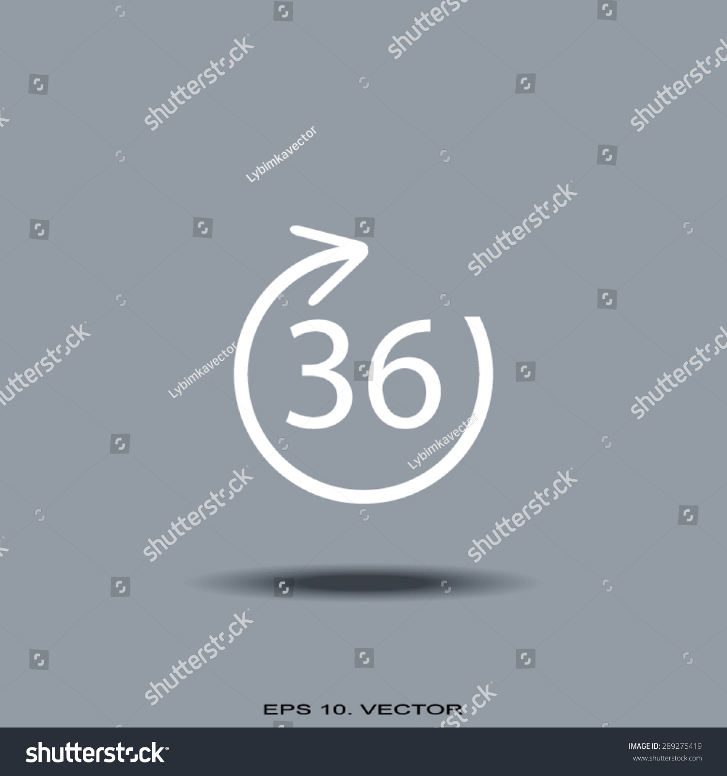 Angle 36 Degree Icon Stock Vector (Royalty Free) 289275419 | Shutterstock