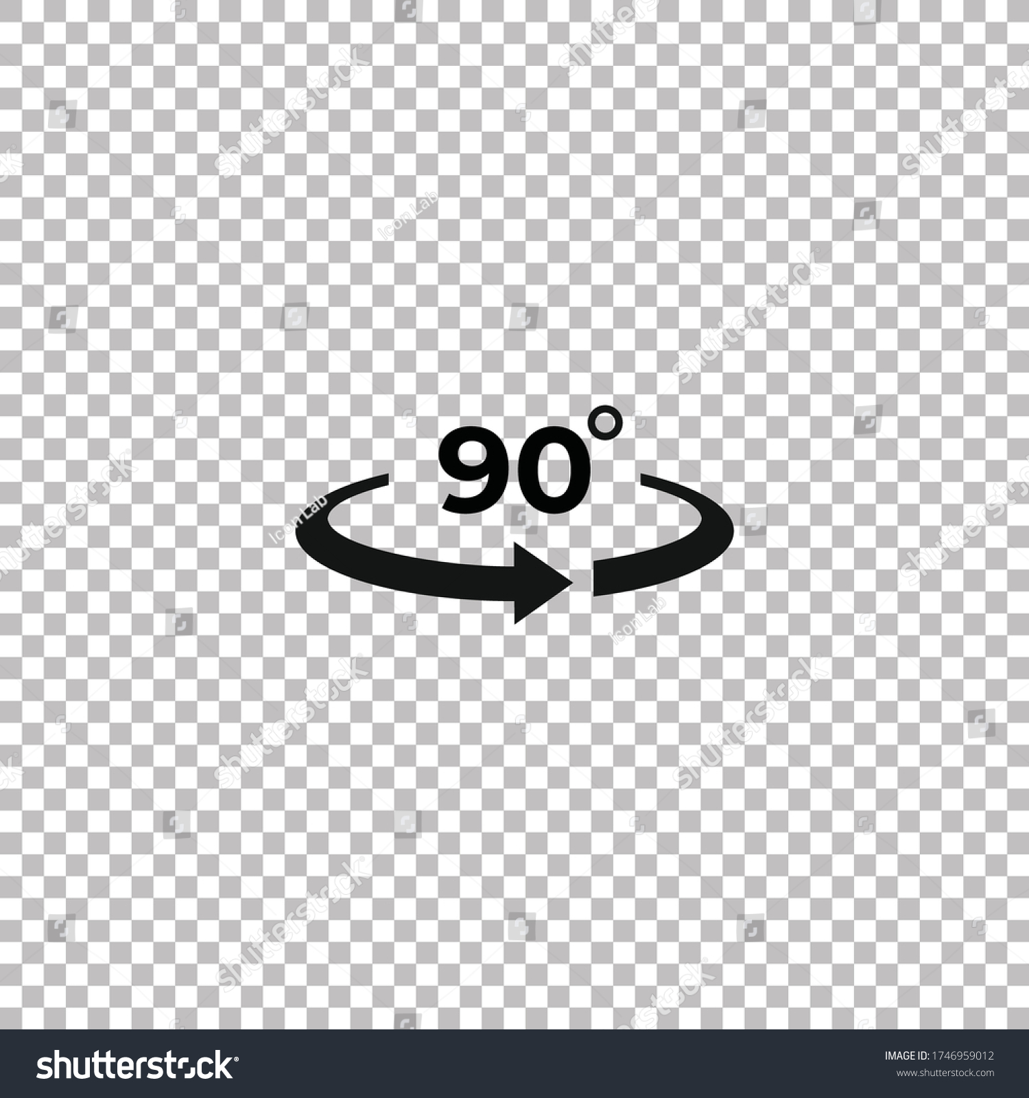 Angle 90 Degrees Icon90 Degrees Rotation Stock Vector (Royalty Free ...