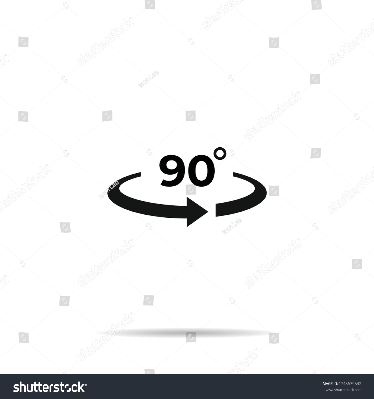 Icono de ángulo 90 grados.símbolo de: vector de stock (libre de ...