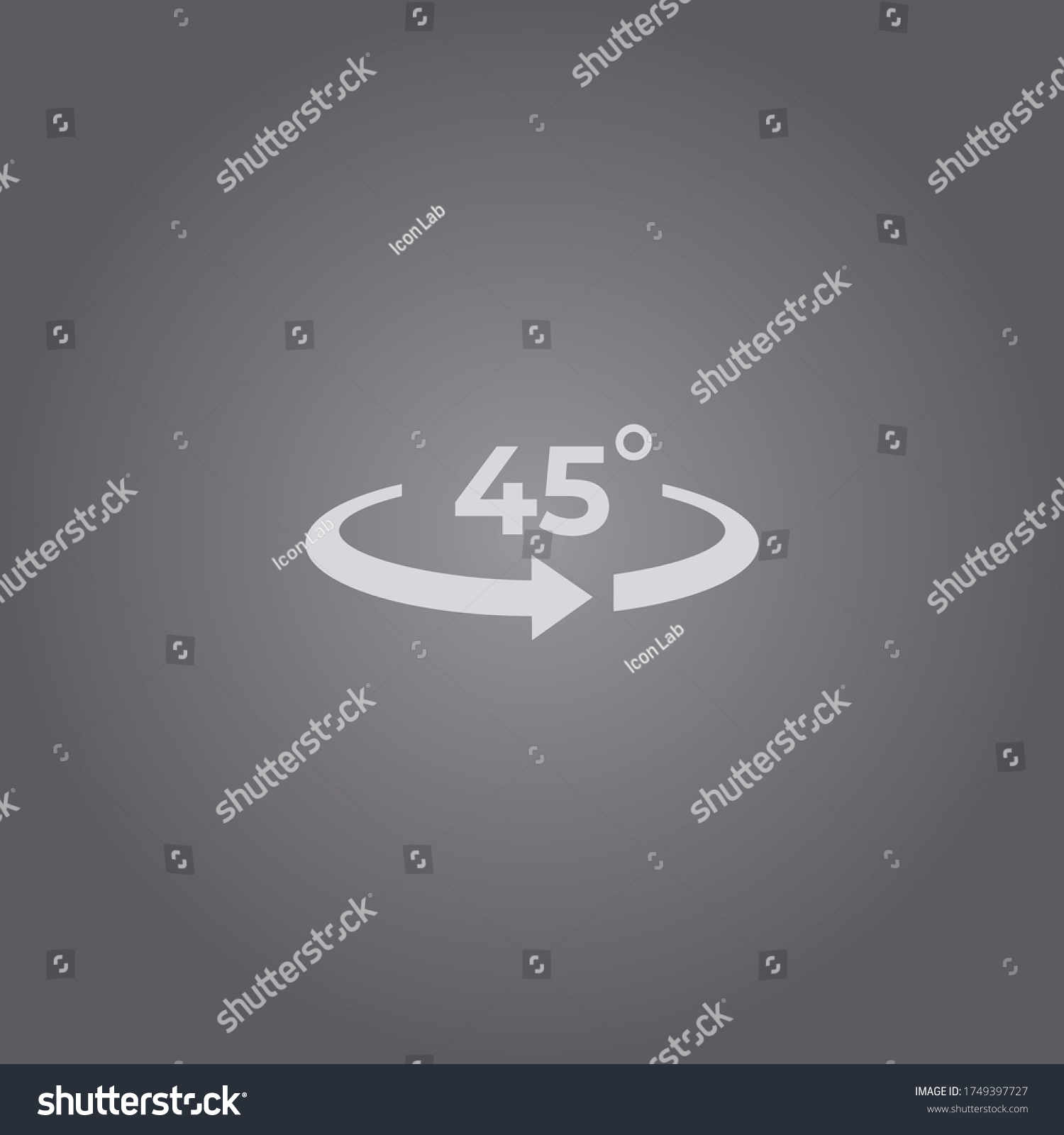 Angle 45 Degrees Icon45 Degrees Rotation: เวกเตอร์สต็อก (ปลอดค่า ...