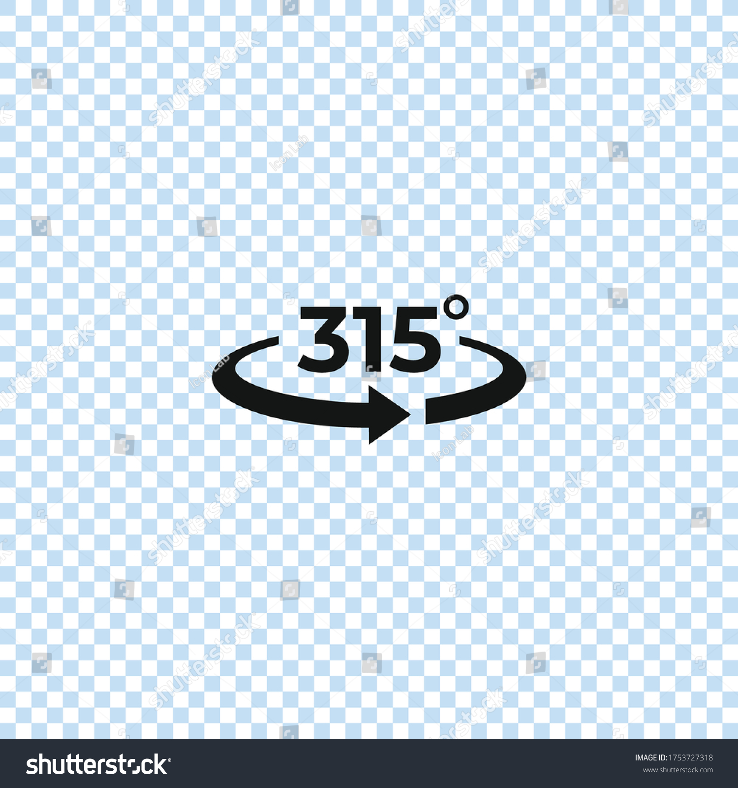 Angle 315 Degrees Icon315 Degrees Rotation Stock Vector (Royalty Free ...