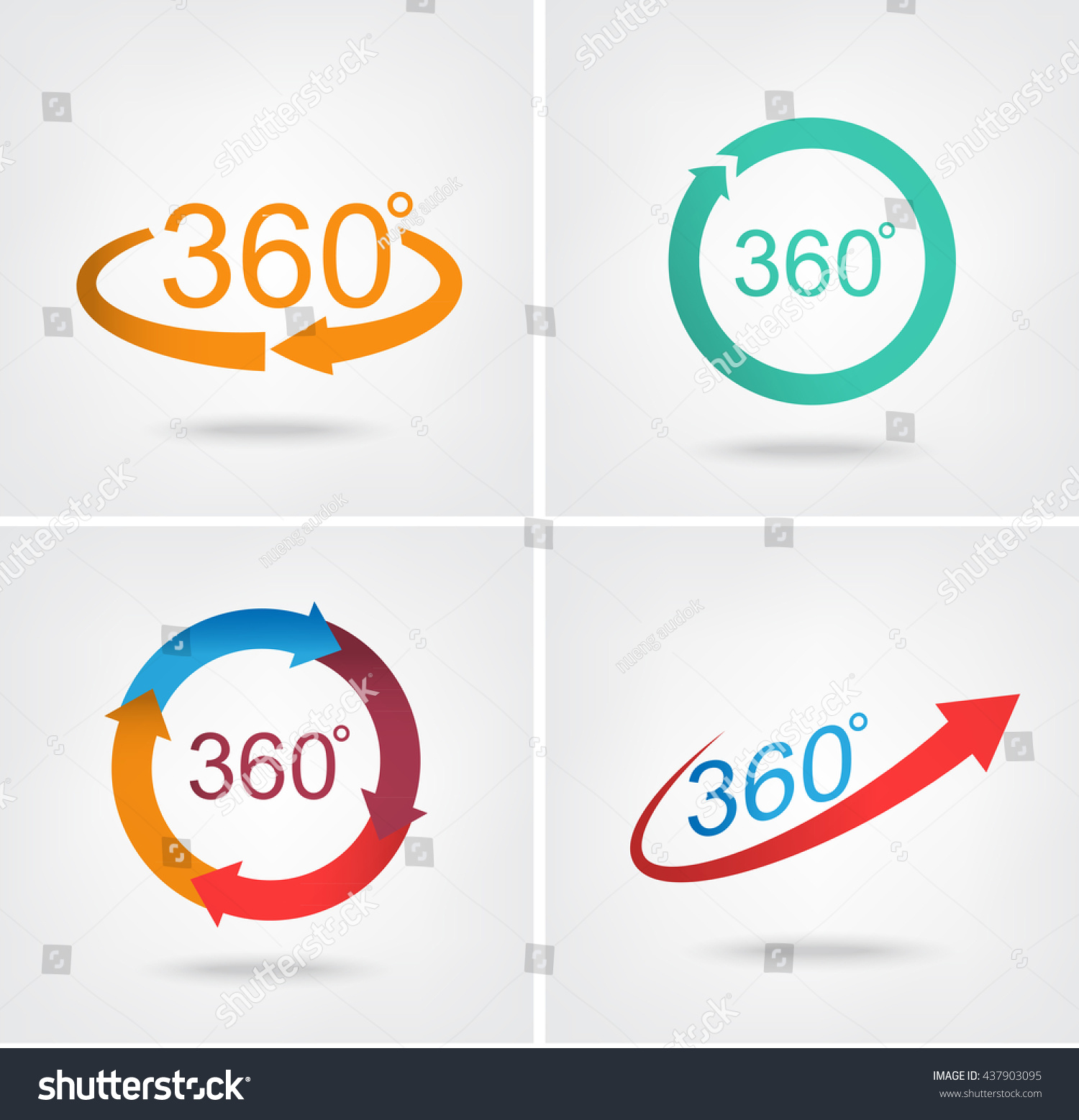 Angle 360 Degrees Sign Icon Geometry Stock Vector (Royalty Free ...