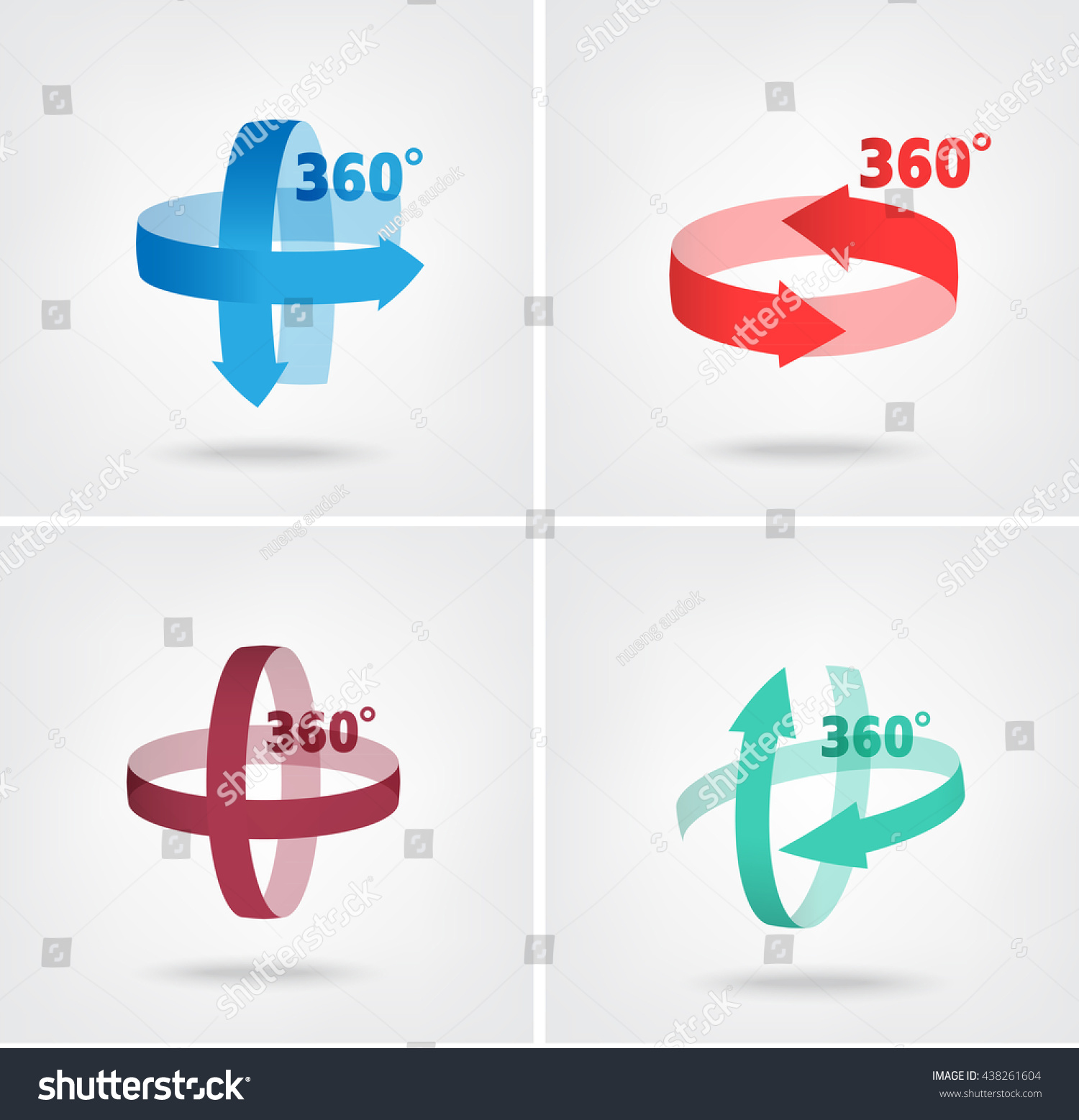 Angle 360 Degrees Sign Icon Geometry Stock Vector (Royalty Free) 438261604