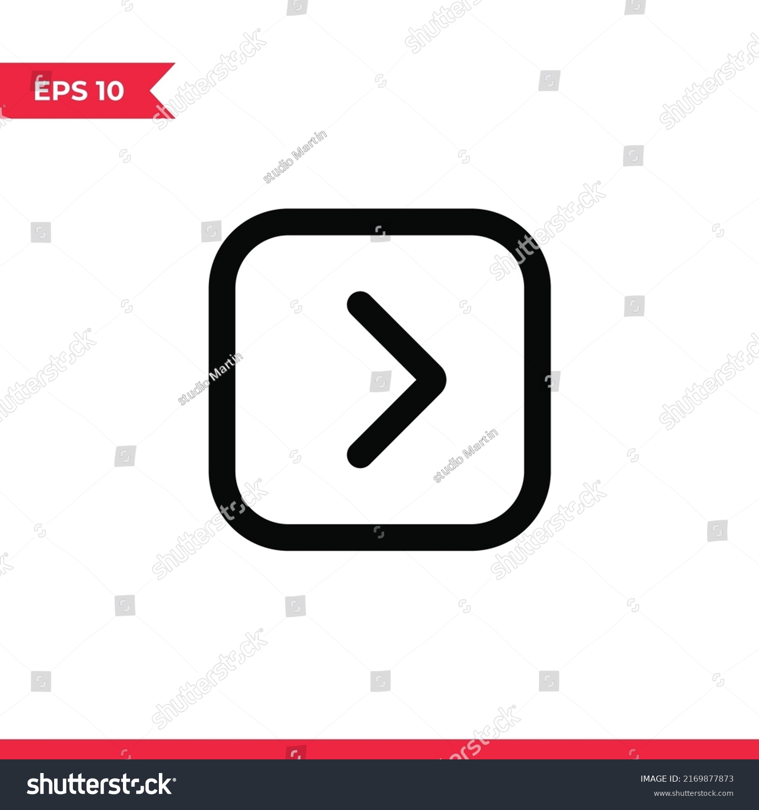 Angle Square Right Icon Vector Right Stock Vector (Royalty Free ...