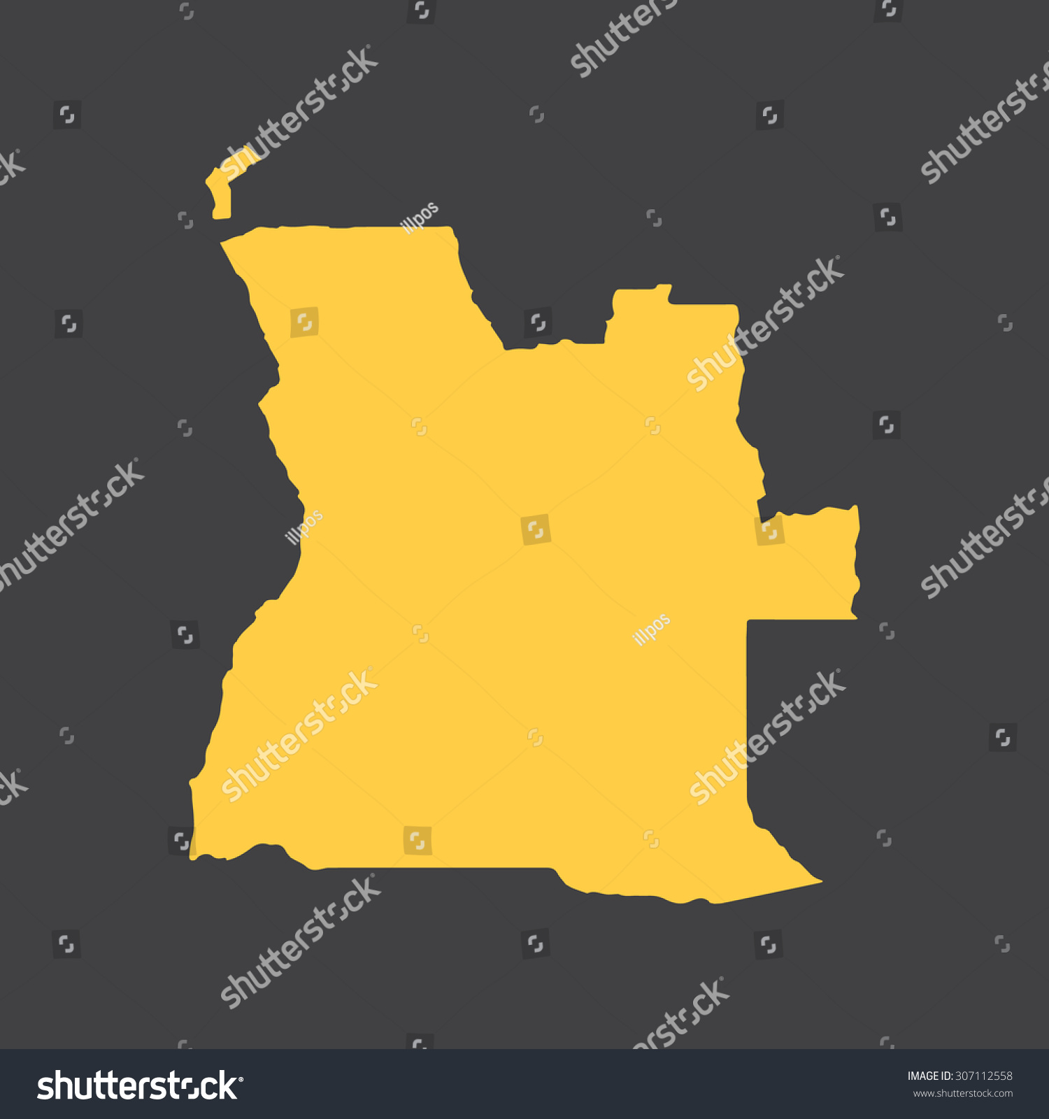 Angola Country Bordermap Vector Eps8: vector de stock (libre de ...