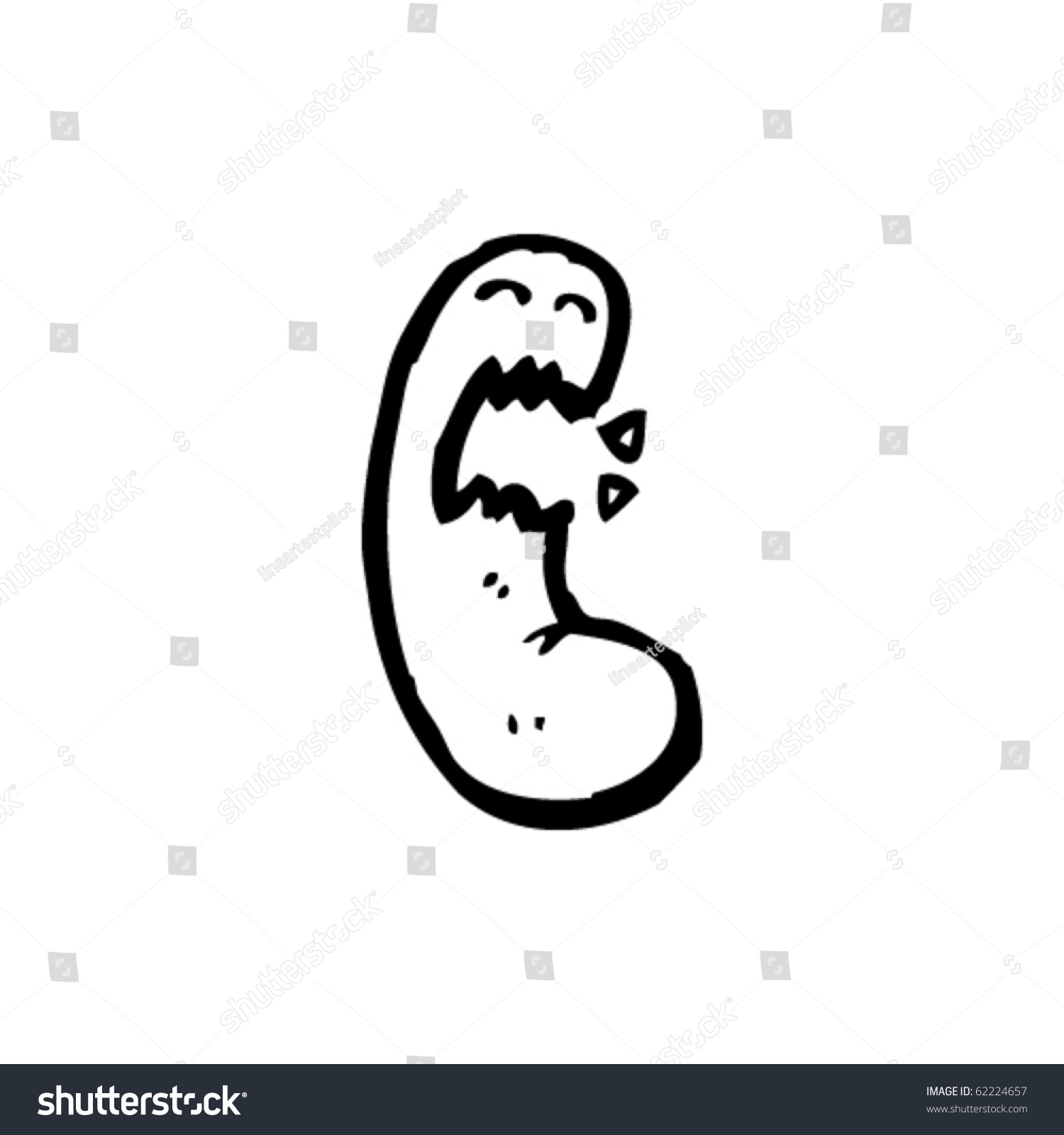 Angry Bean Cartoon: เวกเตอร์สต็อก (ปลอดค่าลิขสิทธิ์) 62224657 ...
