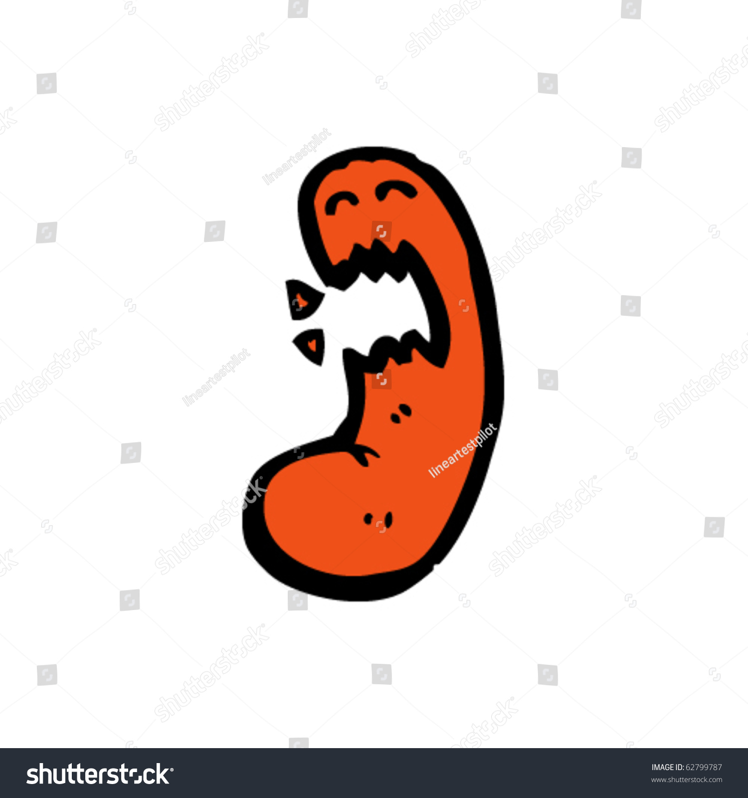 Angry Bean Cartoon Stock Vector (Royalty Free) 62799787 | Shutterstock