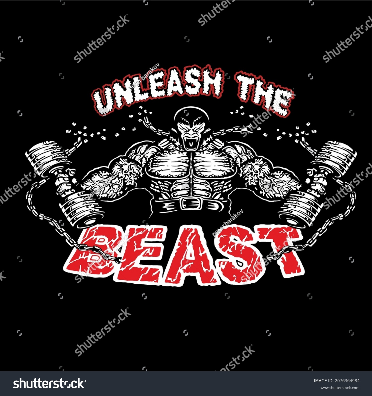 Angry Bodybuilder Gym Spartan Wolf Dog Stock Vector (Royalty Free ...