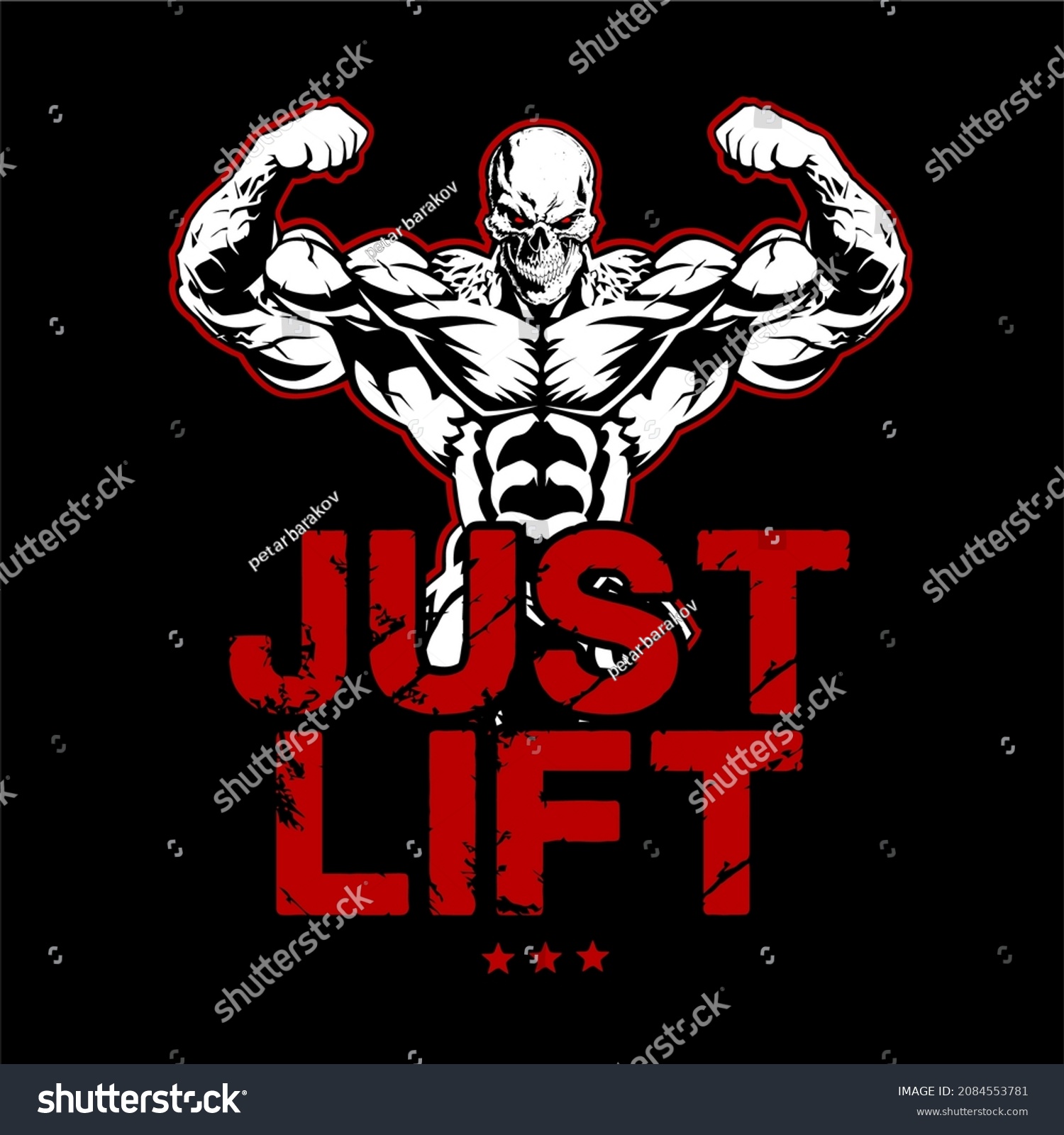 Angry Bodybuilder Gym Vector Image Stock Vector (Royalty Free) 2084553781