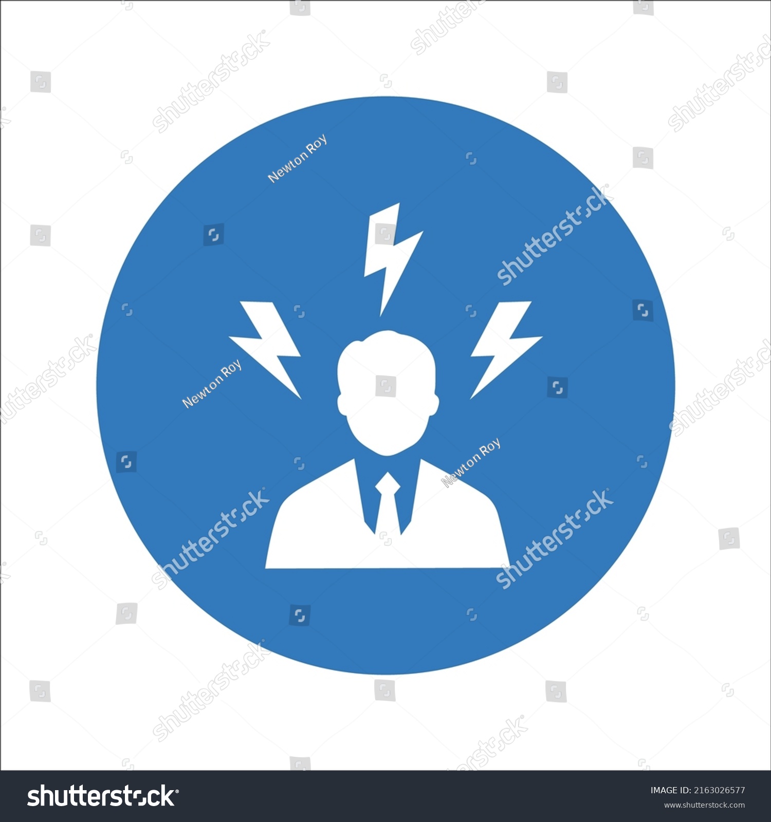 Angry Boss Management Icon Rounded Vector Stock Vector (Royalty Free ...