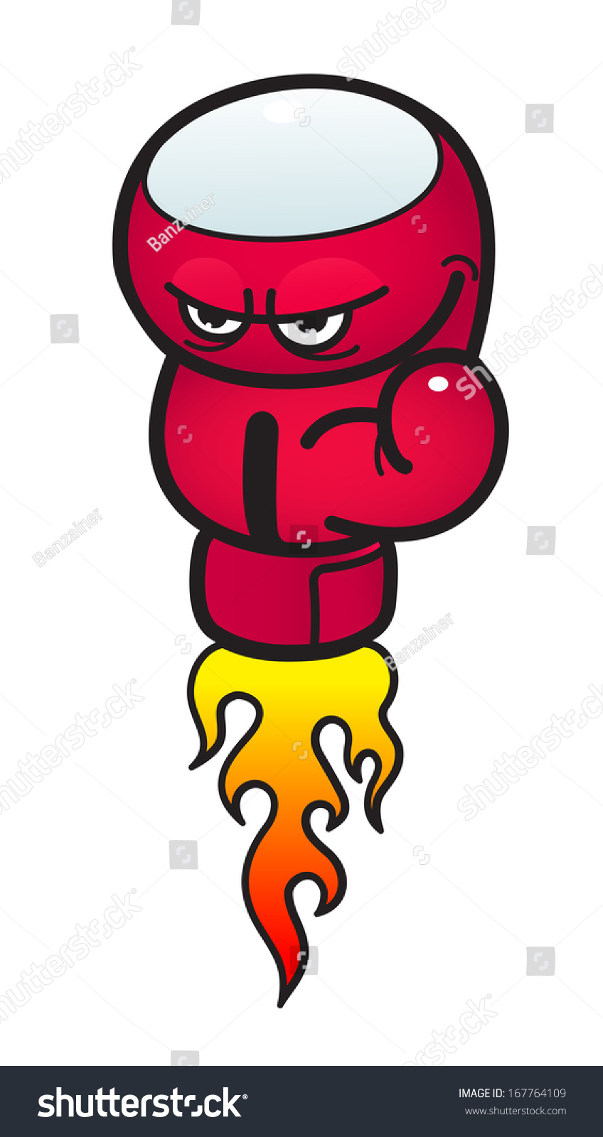 Angry Boxing Glow Stock Vector (Royalty Free) 167764109