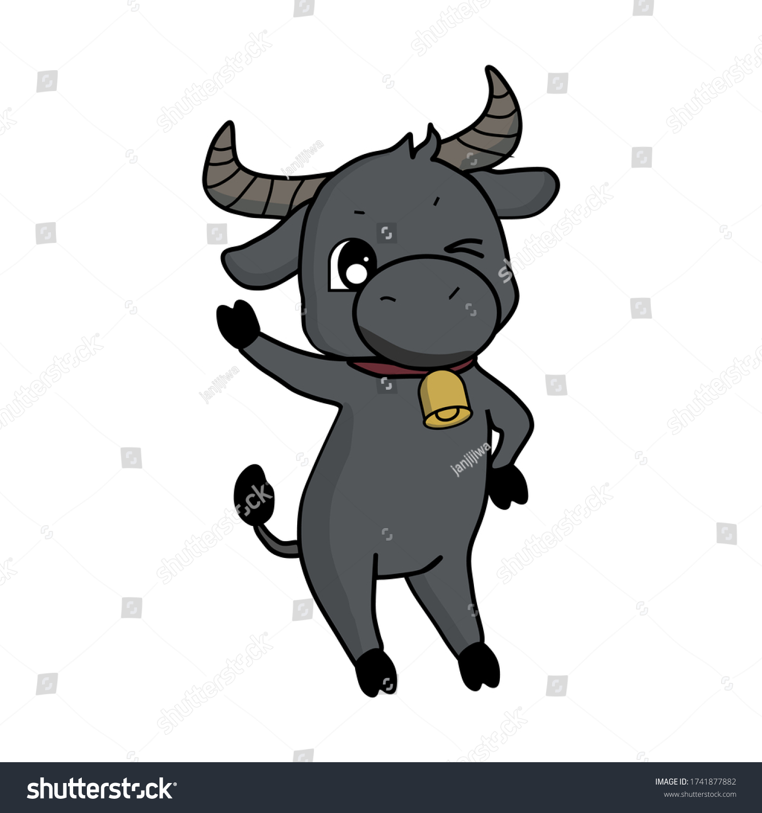 Angry Bull Vector Graphics Illustration Stock Vector (Royalty Free ...