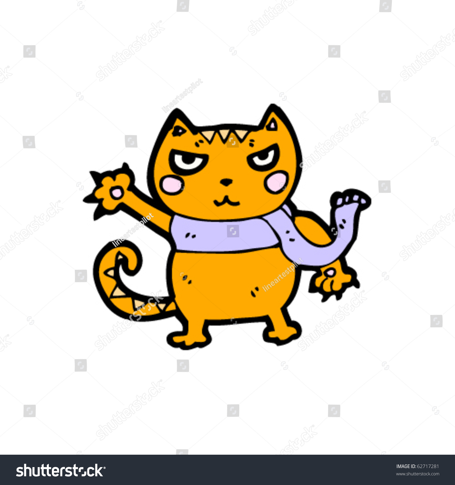 Angry Cat Cartoon: เวกเตอร์สต็อก (ปลอดค่าลิขสิทธิ์) 62717281 | Shutterstock