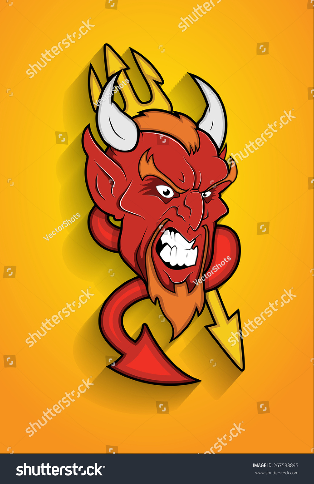 Angry Devil Dracula Character Face Expression: vector de stock (libre ...
