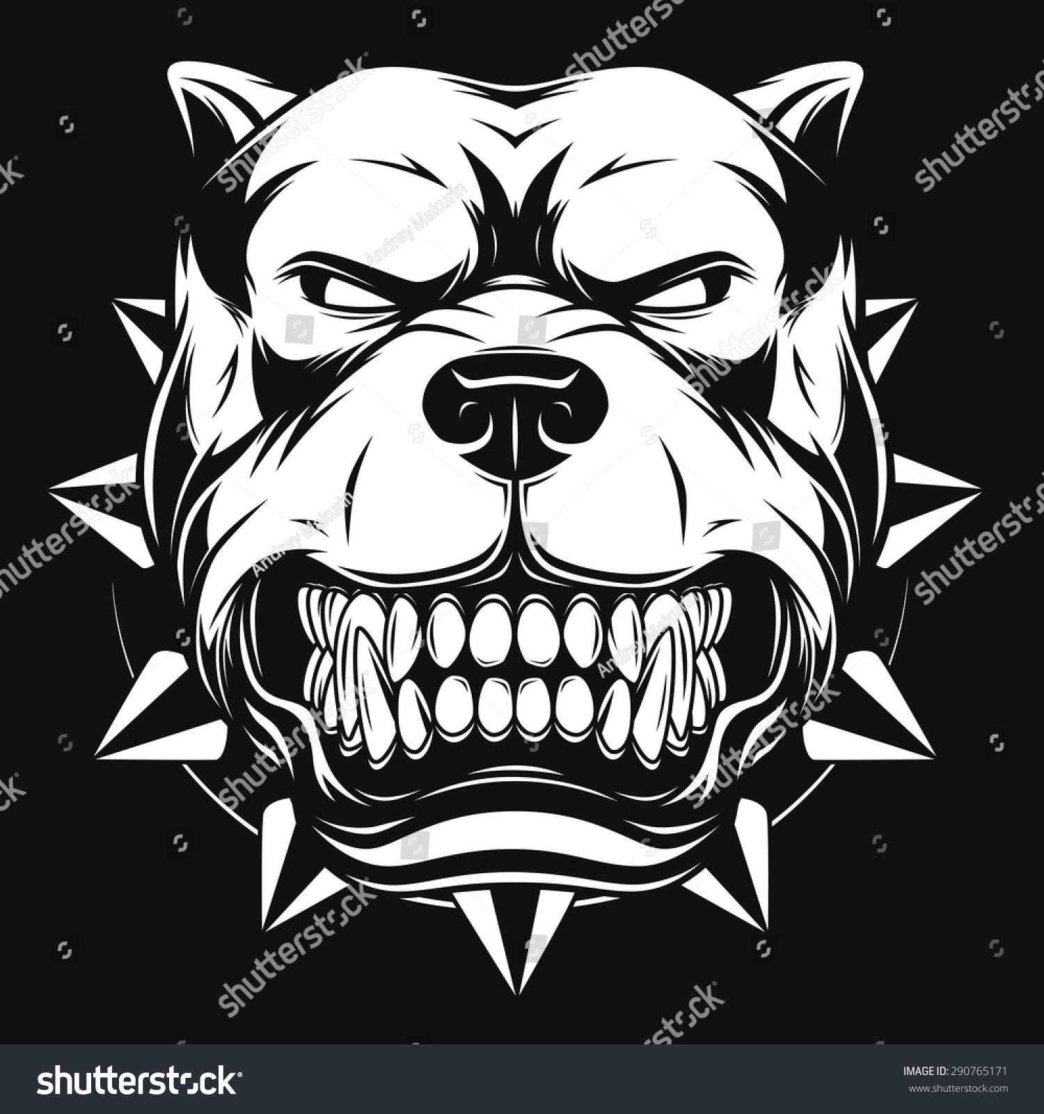 Angry Dog Stock Vector (Royalty Free) 290765171 | Shutterstock