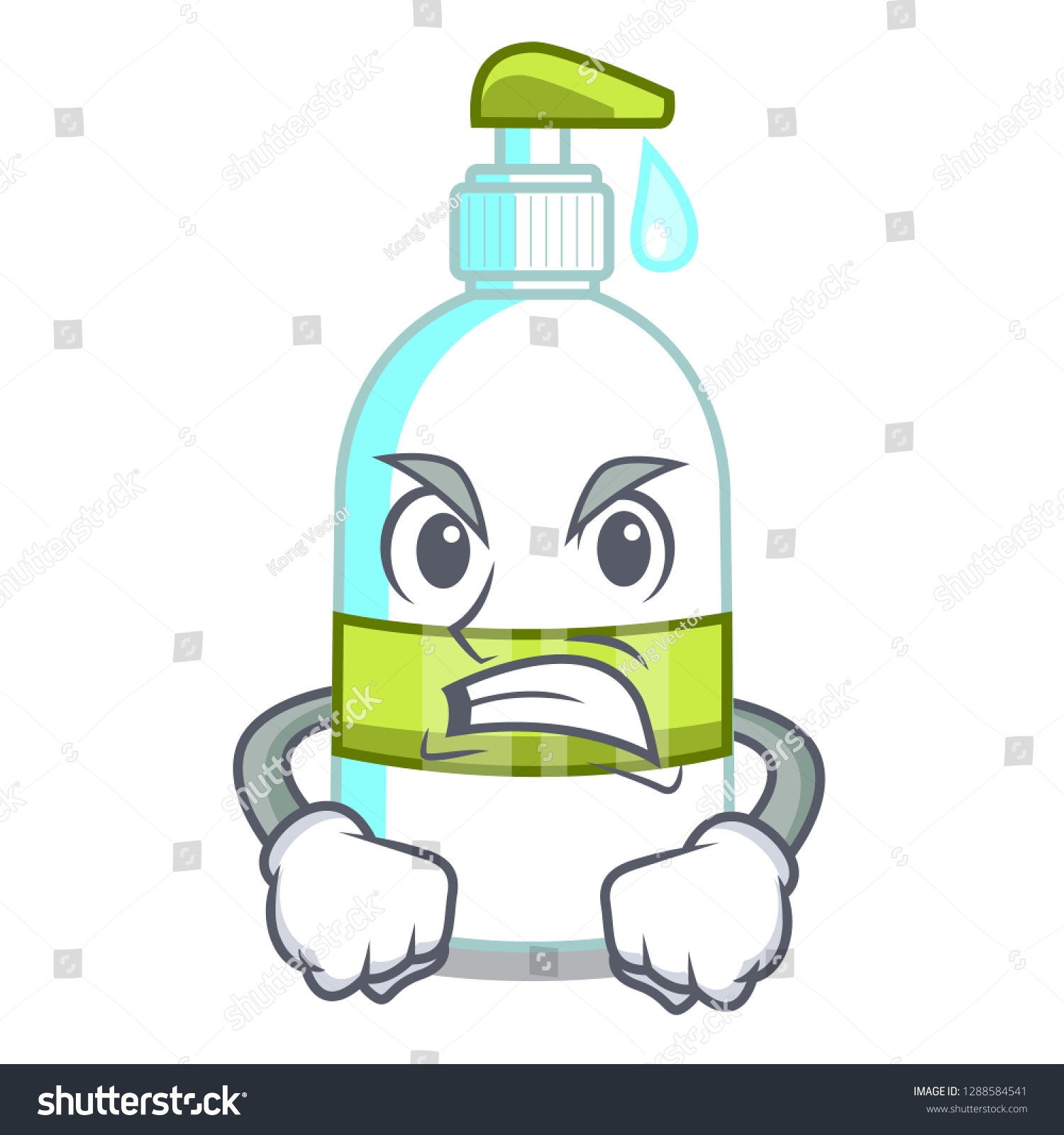 Angry Liquid Soap Isolated Stock Vector (Royalty Free) 1288584541 ...