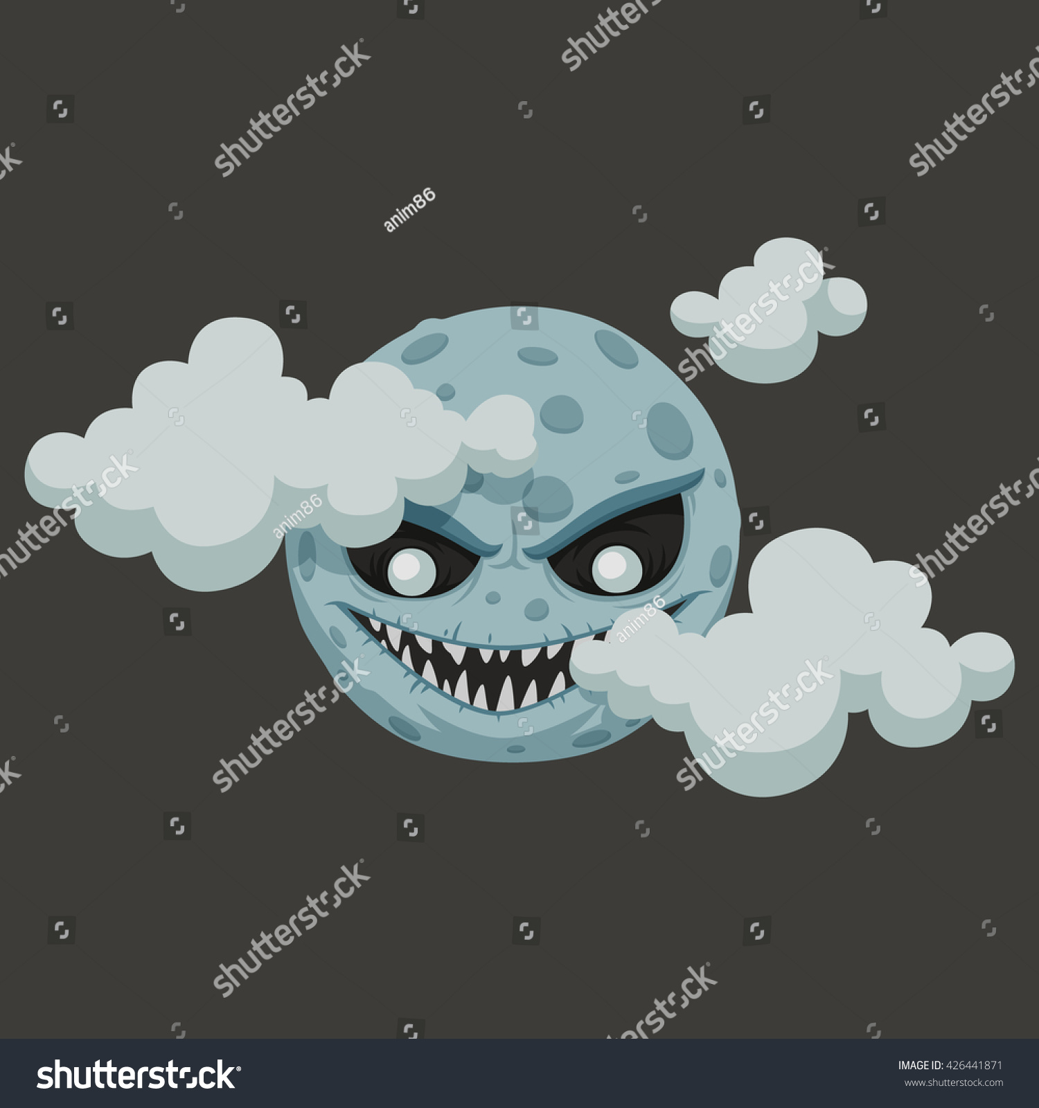 2,882 Angry moon Stock Vectors, Images & Vector Art | Shutterstock