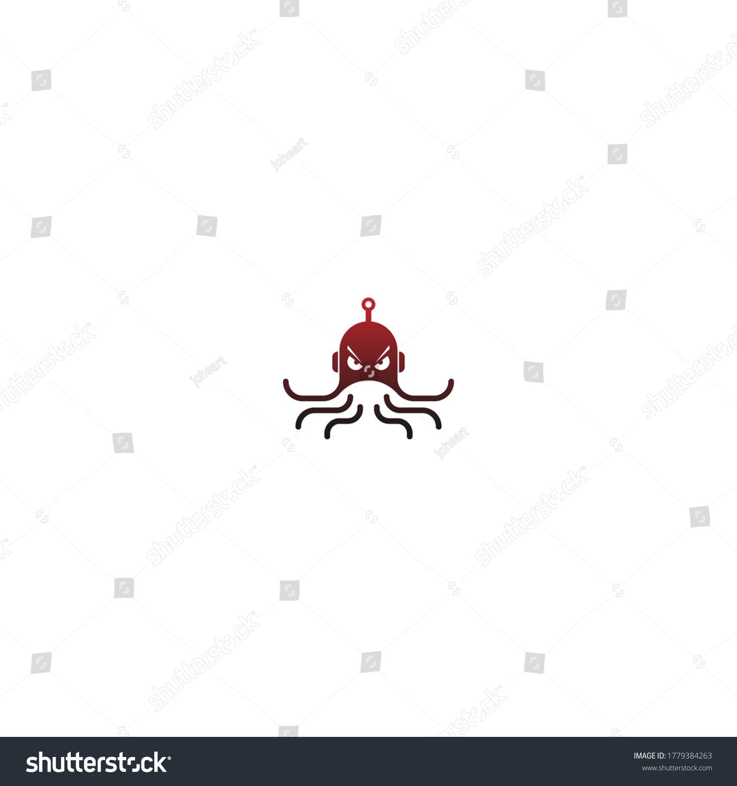 Angry Octopus Robot Logo Icon Vector Stock Vector (Royalty Free ...