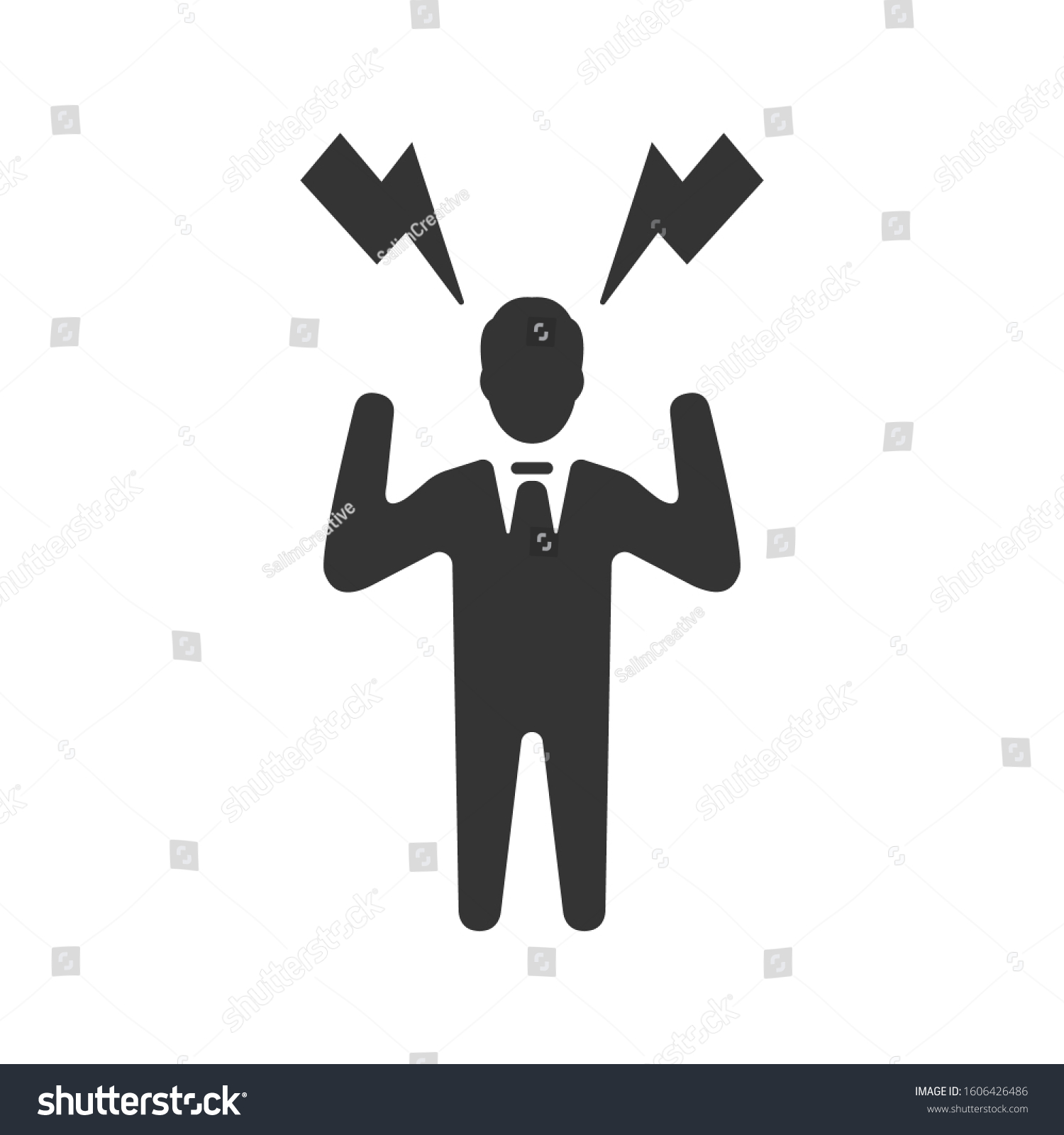 Angry Person Icon Vector Designs Stock Vector (Royalty Free) 1606426486 ...