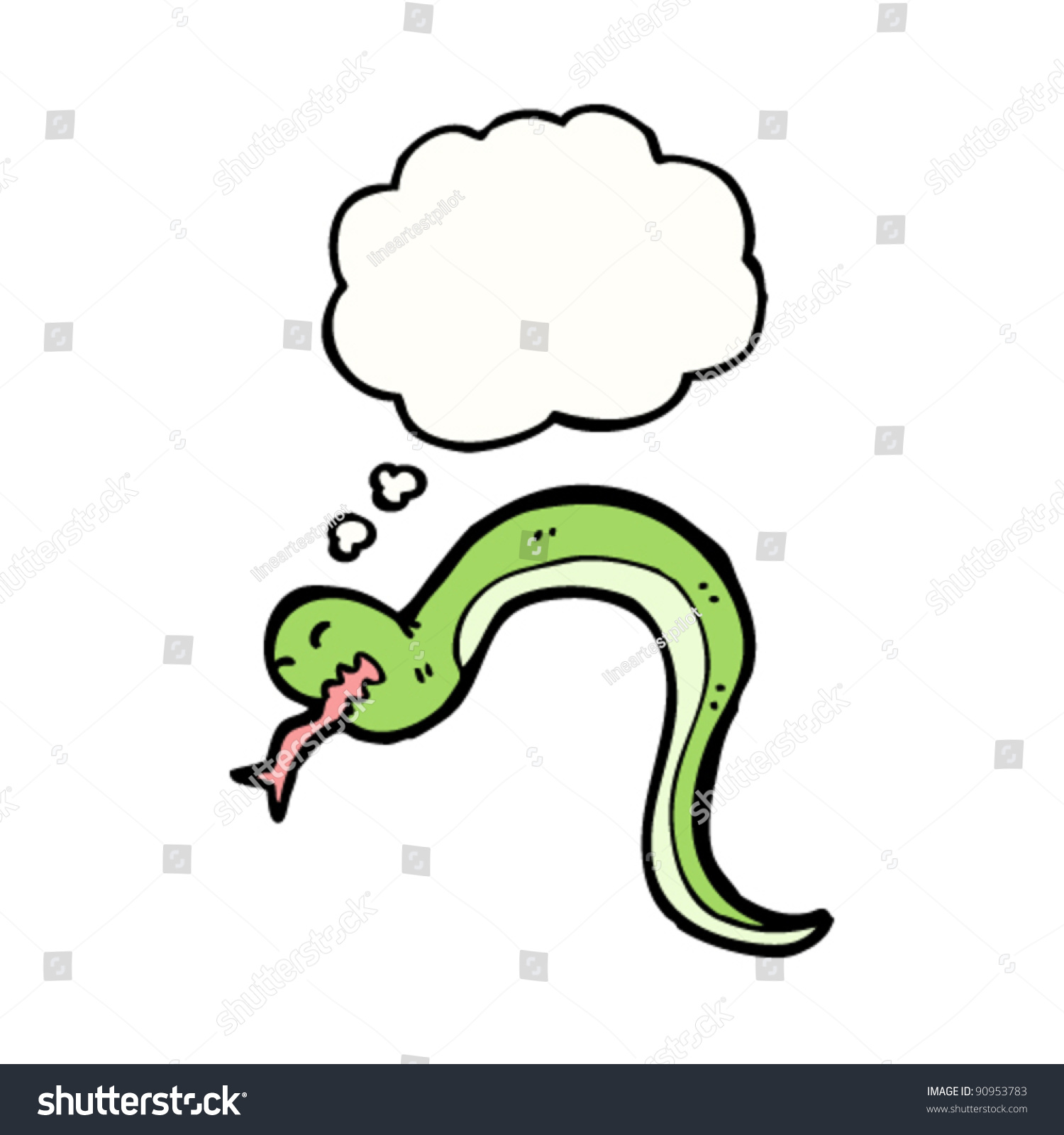 Angry Snake Cartoon Stock Vector 90953783 - Shutterstock
