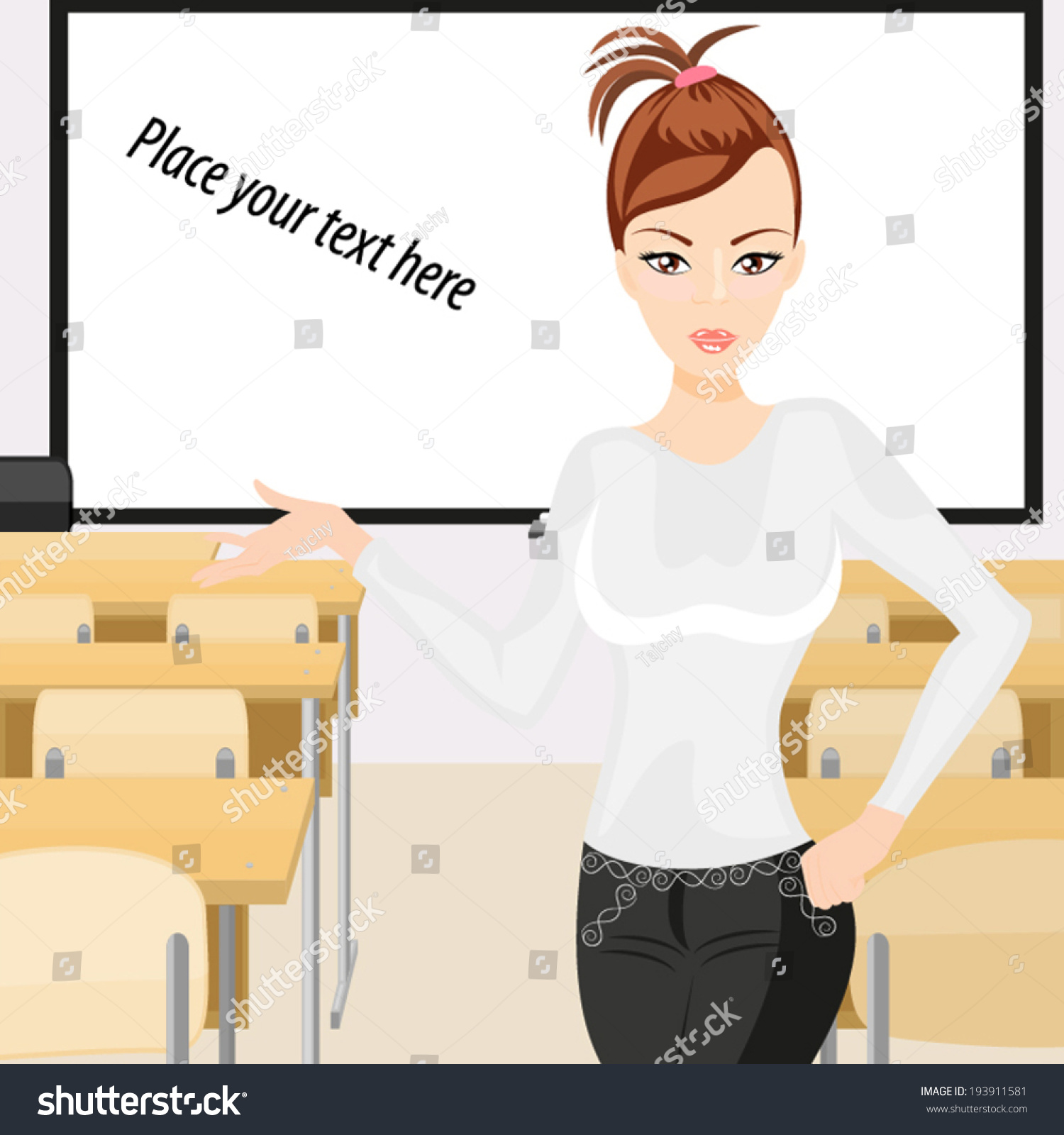 Angry Teacher Stock Vector (Royalty Free) 193911581 | Shutterstock