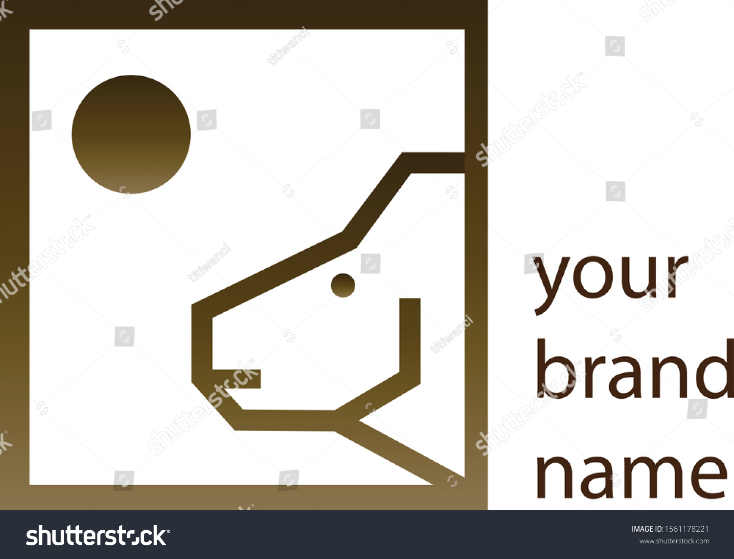 Animal Head Logo Vector Design Stock Vector (Royalty Free) 1561178221
