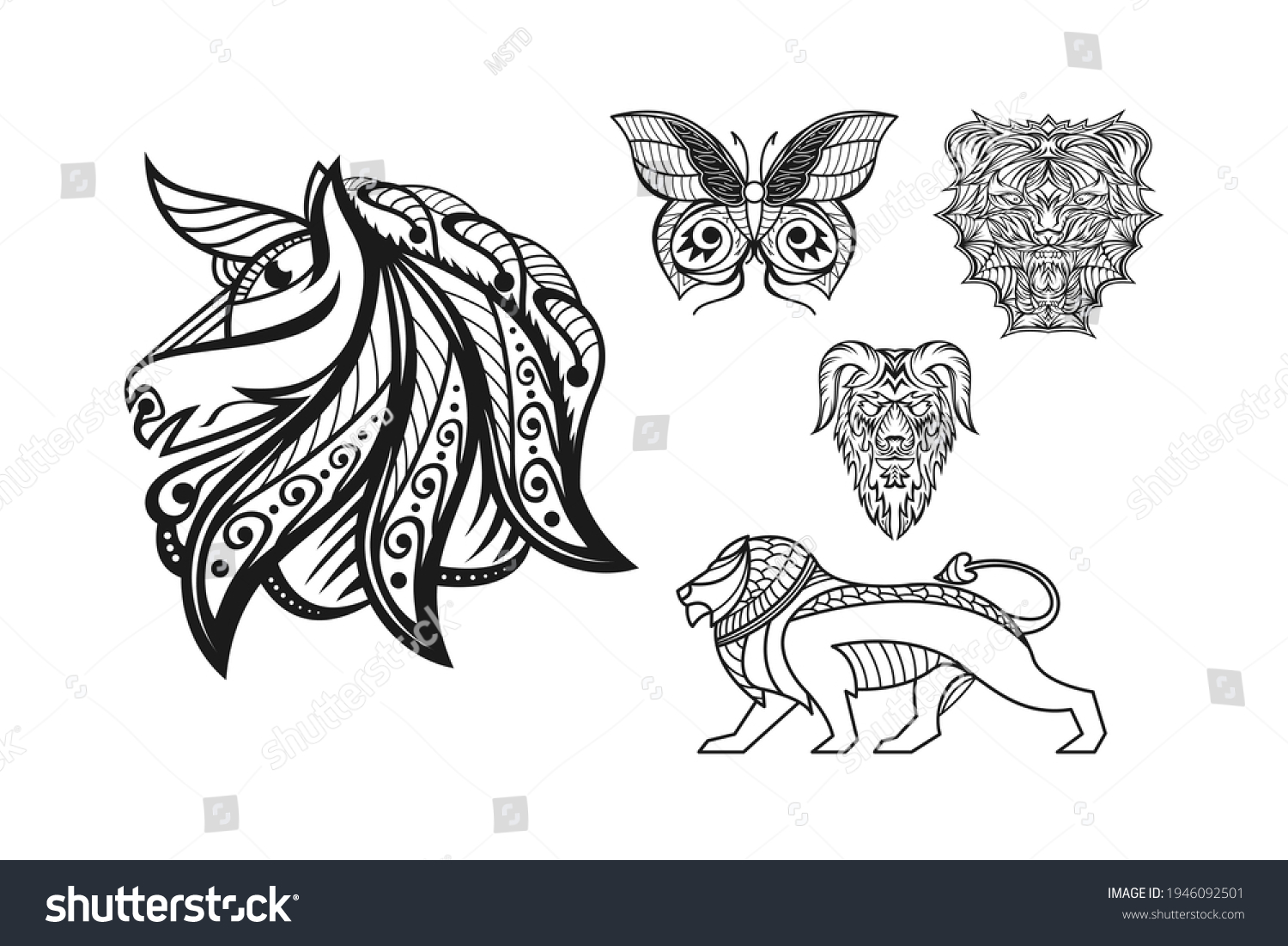 6,893 Mandala jungle Images, Stock Photos & Vectors | Shutterstock