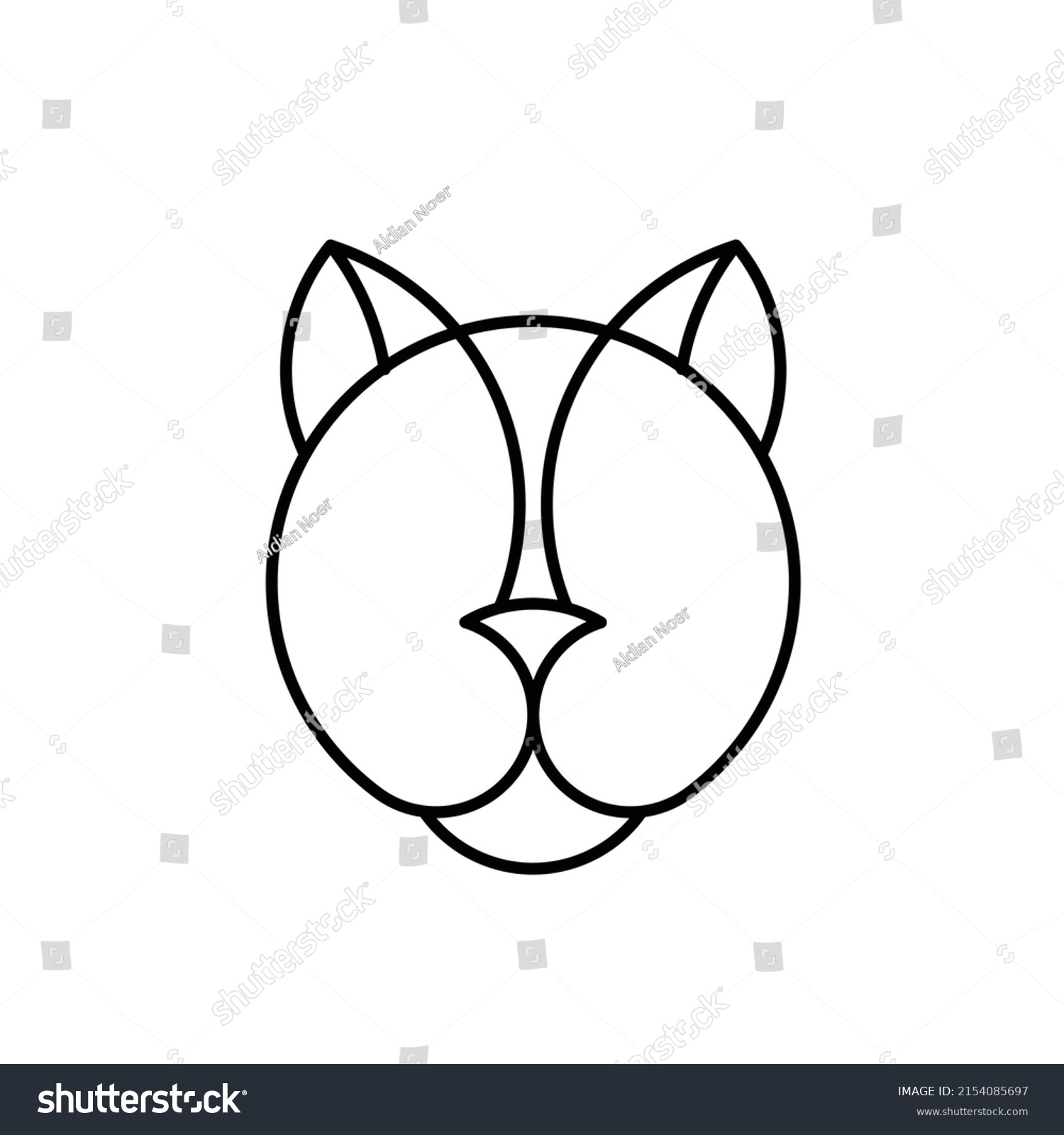 Animal Outline Vector Illustration Image Stock Vector (Royalty Free ...