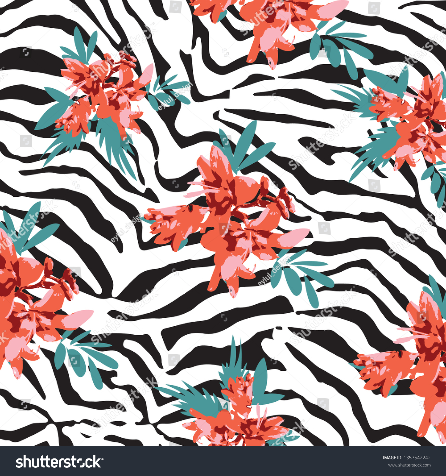 Animal Print Texture Background Stock Vector (Royalty Free) 1357542242