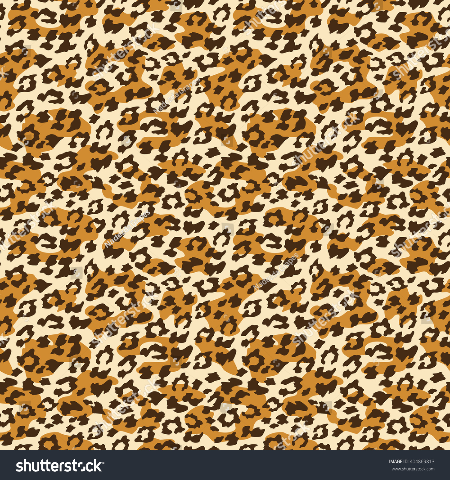 Animal Seamless Background Vector Illustration Stock Vector (Royalty ...
