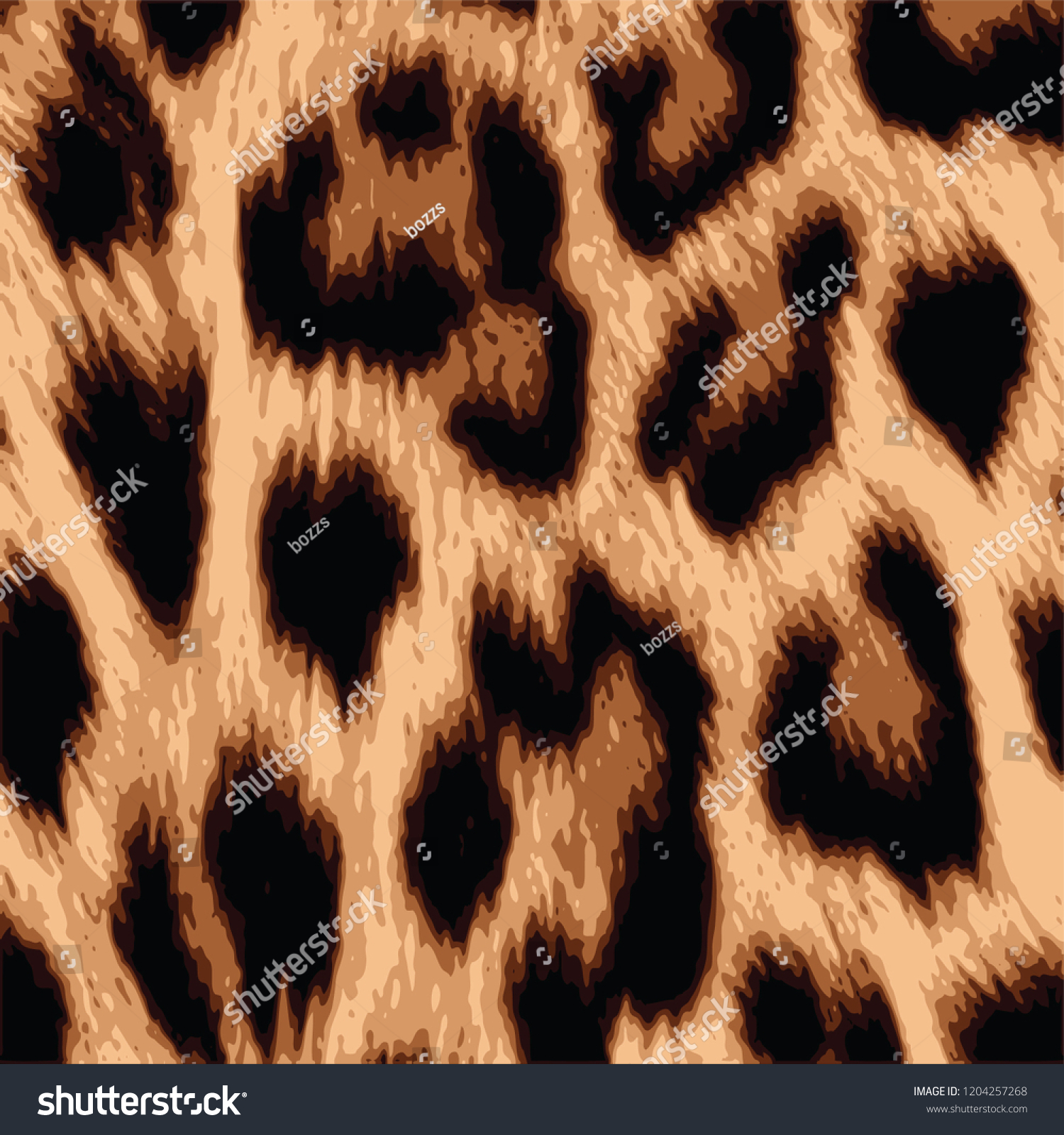 Animal Skin Leopard Pattern Vector Stock Vector (Royalty Free ...