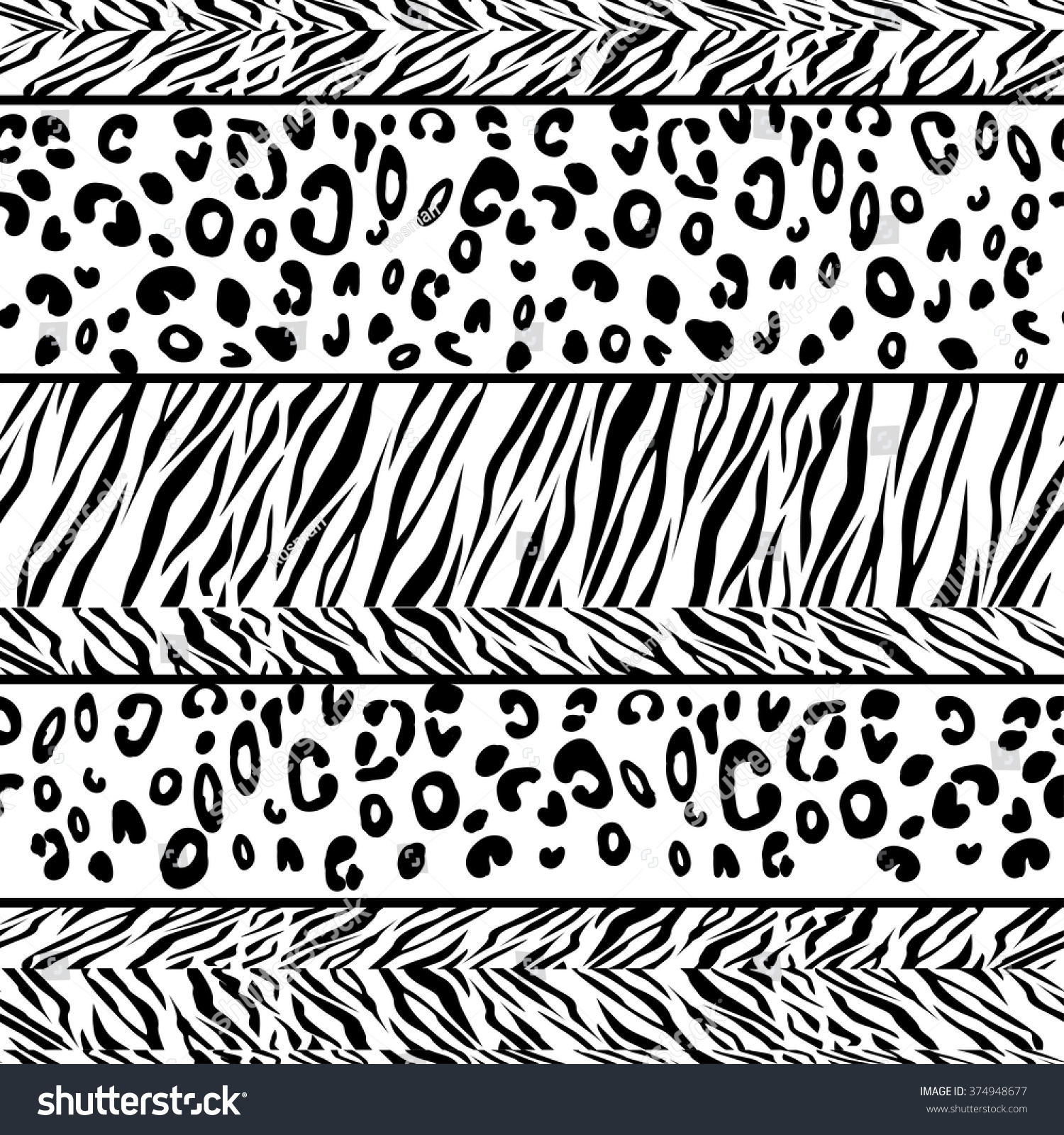 Animal Skin Pattern Stock Vector (Royalty Free) 374948677 | Shutterstock