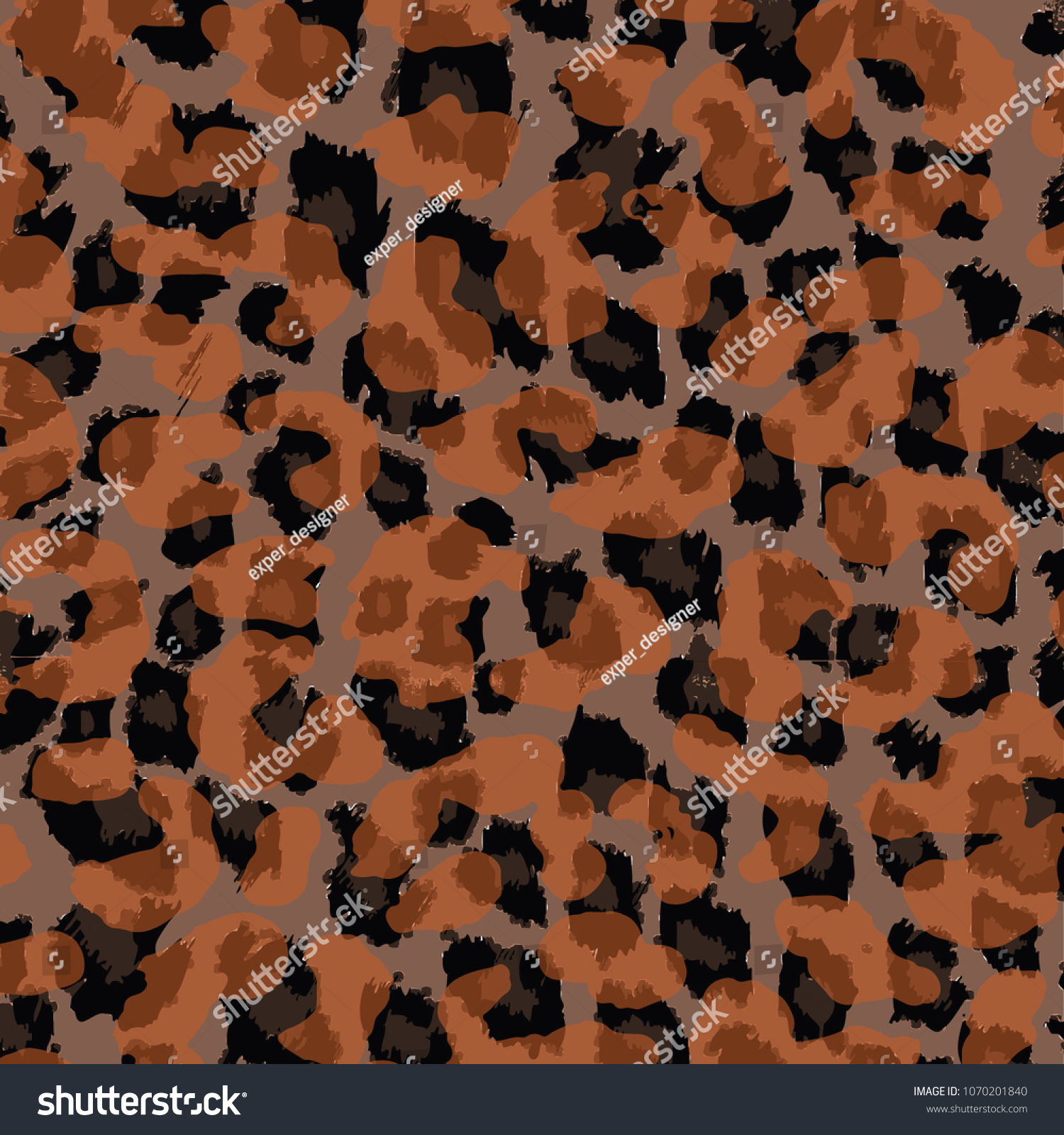 Animal Skin Pattern Vector Stock Vector (Royalty Free) 1070201840 ...