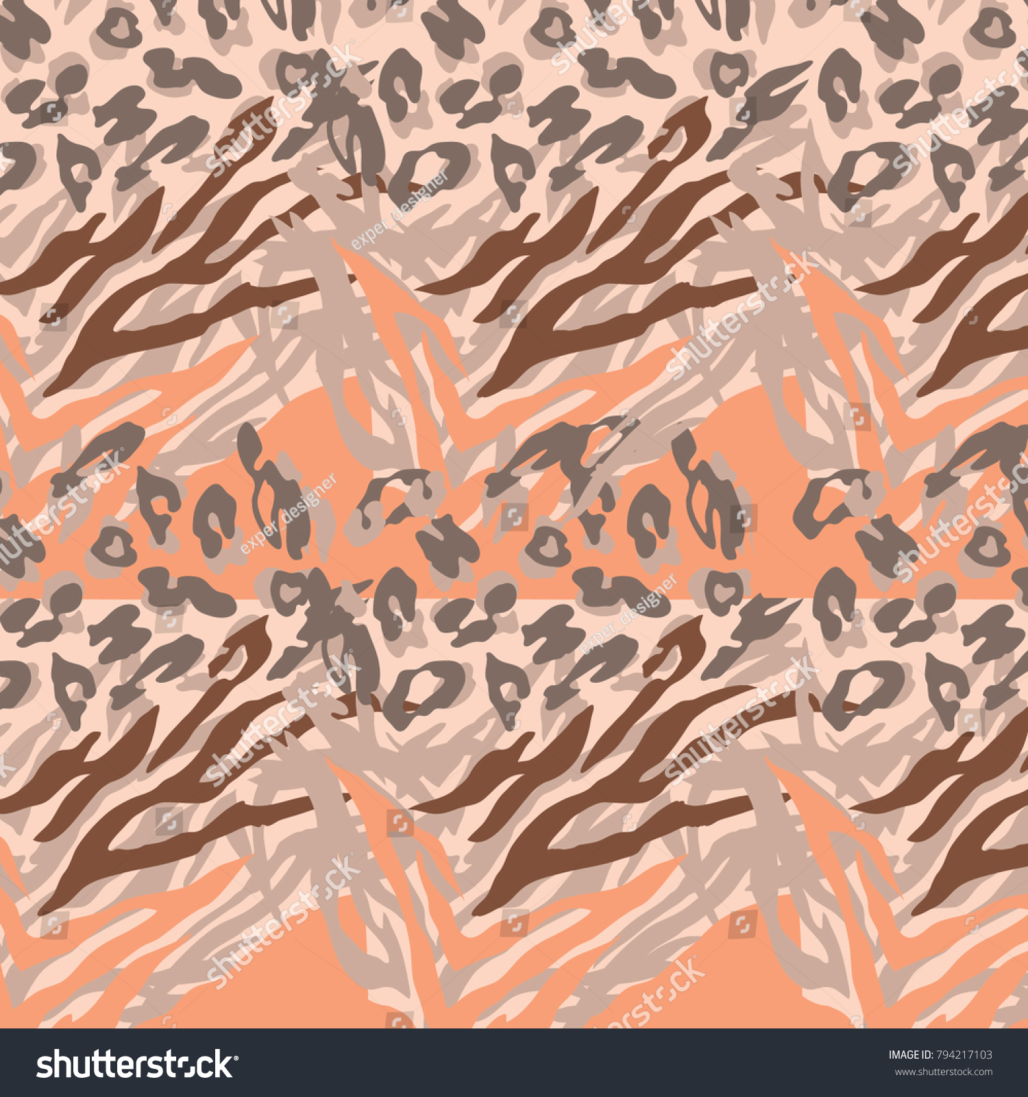 Animal Skin Pattern Vector Stock Vector (Royalty Free) 794217103