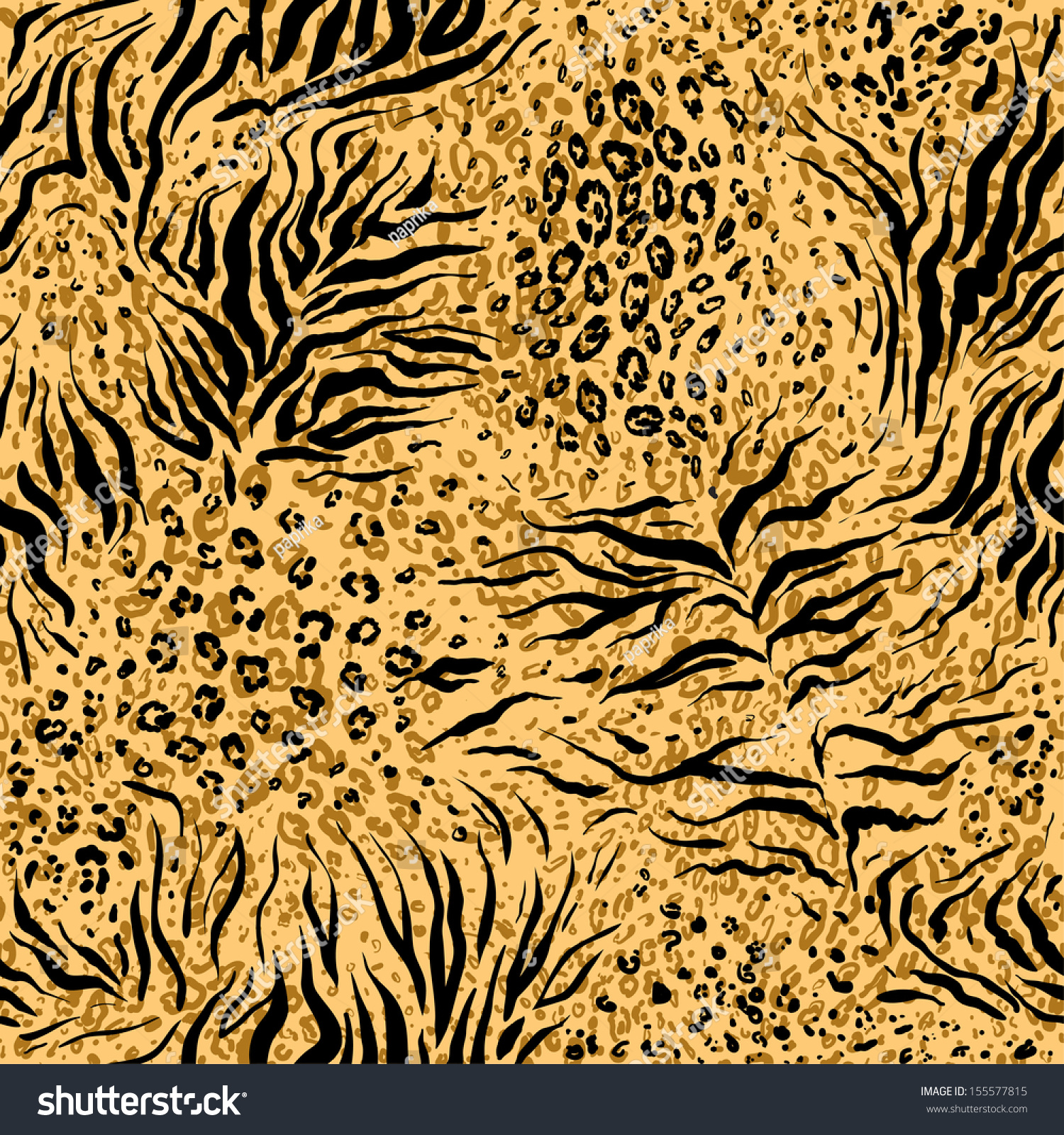 Animal Skin Seamless Pattern Stock Vector (Royalty Free) 155577815