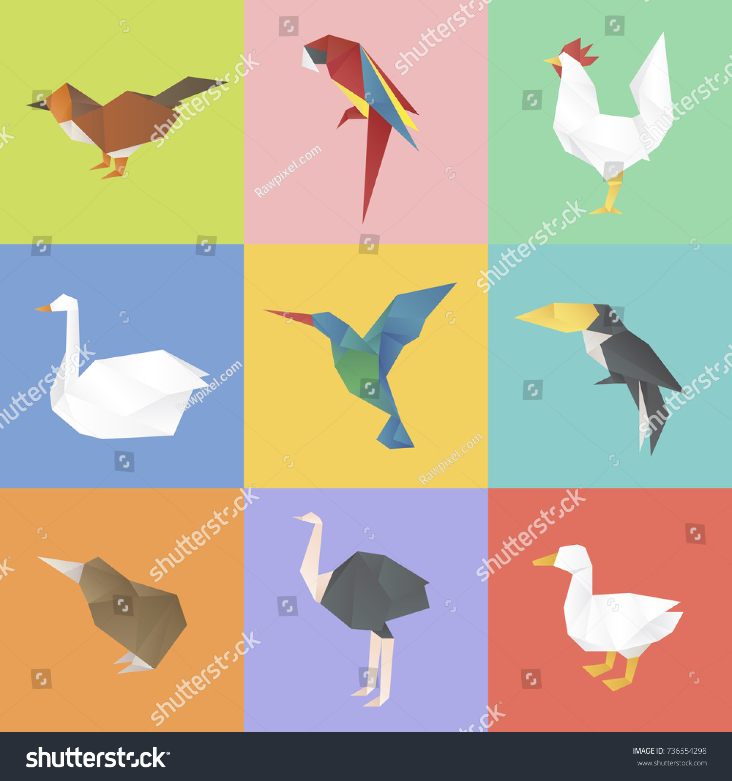 Animal Vector Stock Vector (Royalty Free) 736554298 | Shutterstock