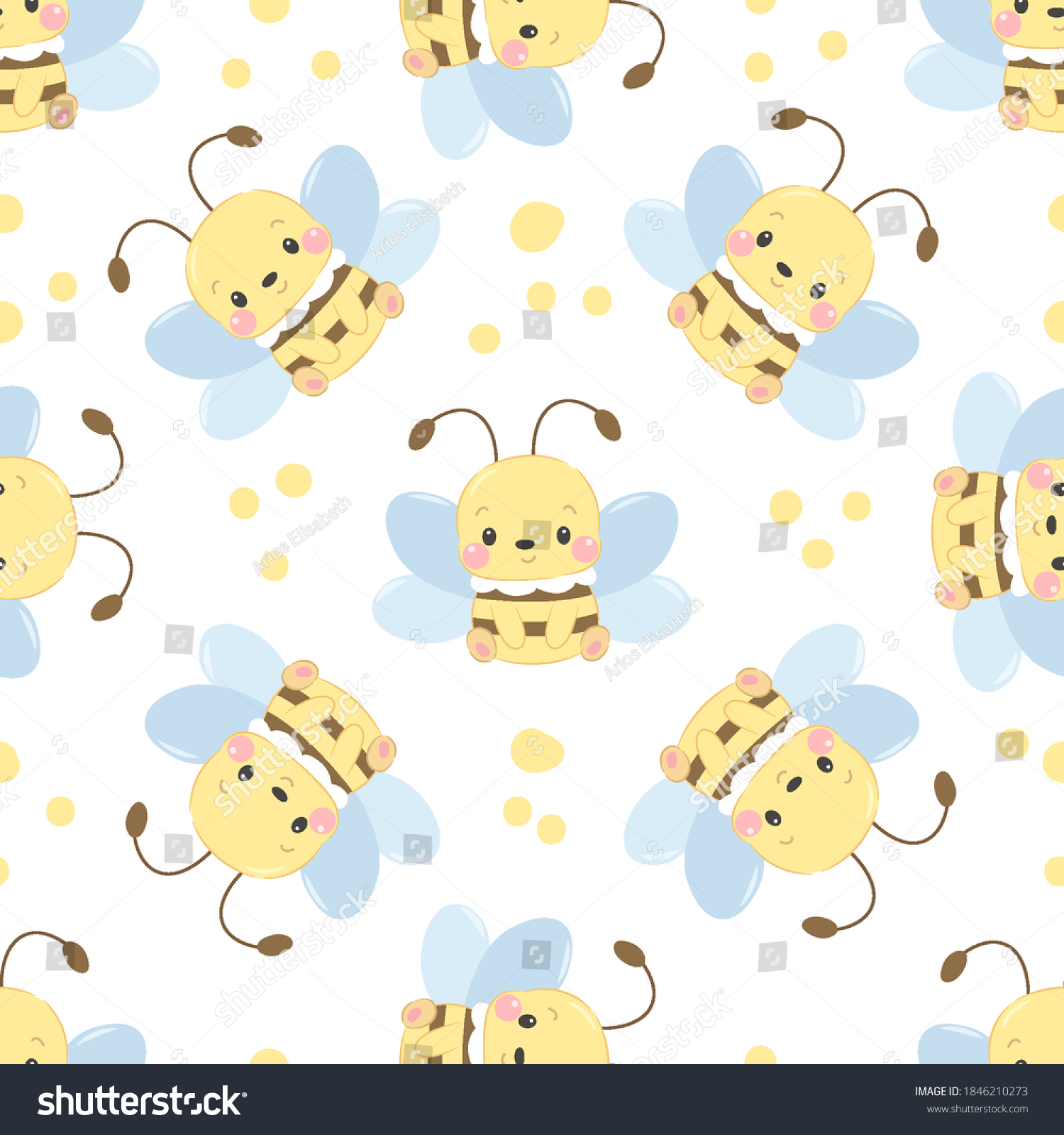 Animals Repeat Pattern Nursery Art Background Stock Vector (Royalty ...