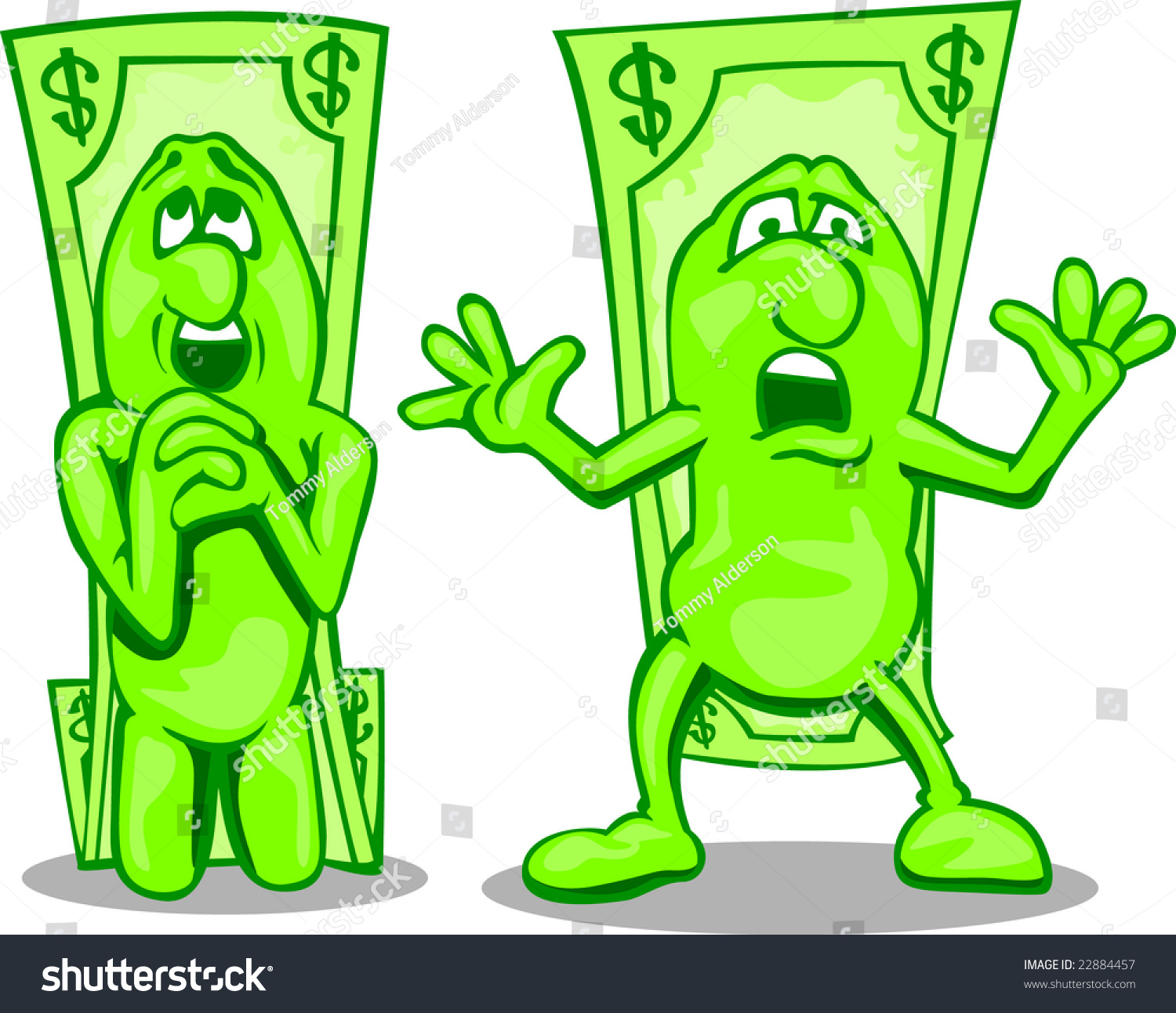 Animated Dollars Stock Vector (Royalty Free) 22884457
