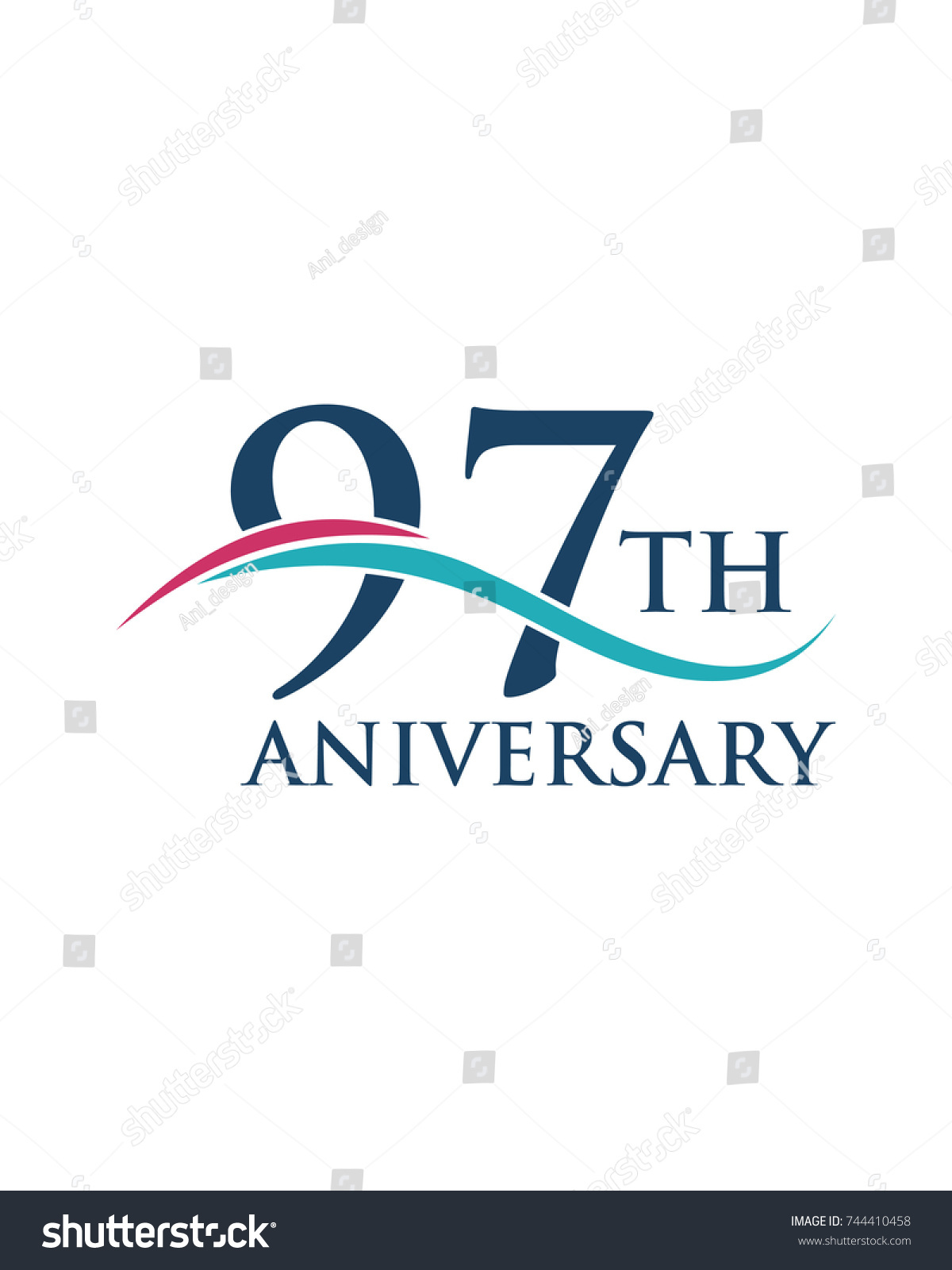 Anniversary Logo Icon Vector Stock Vector (Royalty Free) 744410458 ...