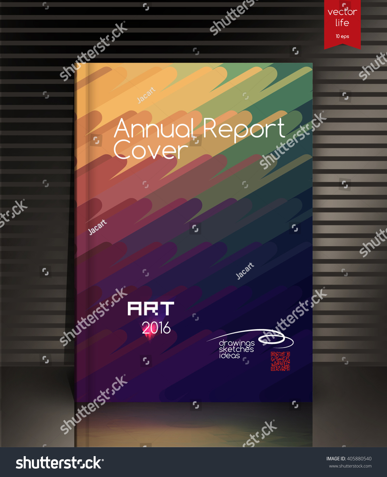 Annual Report Cover Design Creative Stock Vector (Royalty Free) 405880540