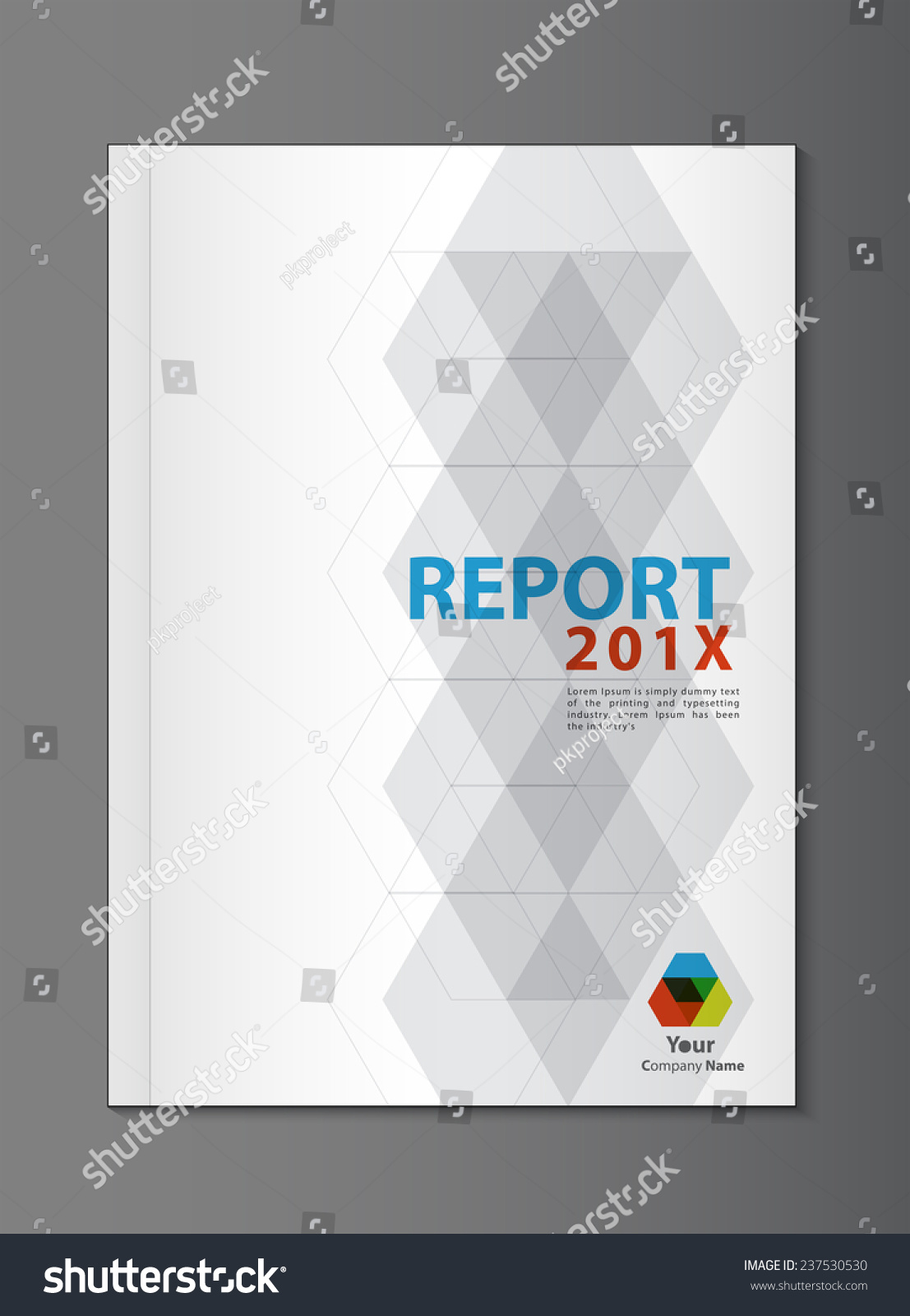 Vektor Stok Annual Report Cover Design Vector (Tanpa Royalti) 237530530 ...