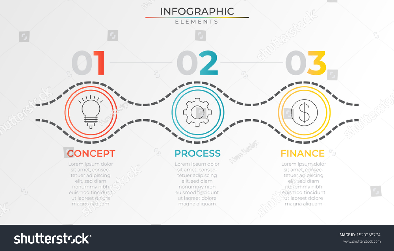 Annual Workflow Infographic 3 Strip Circle Stock Vector (Royalty Free ...