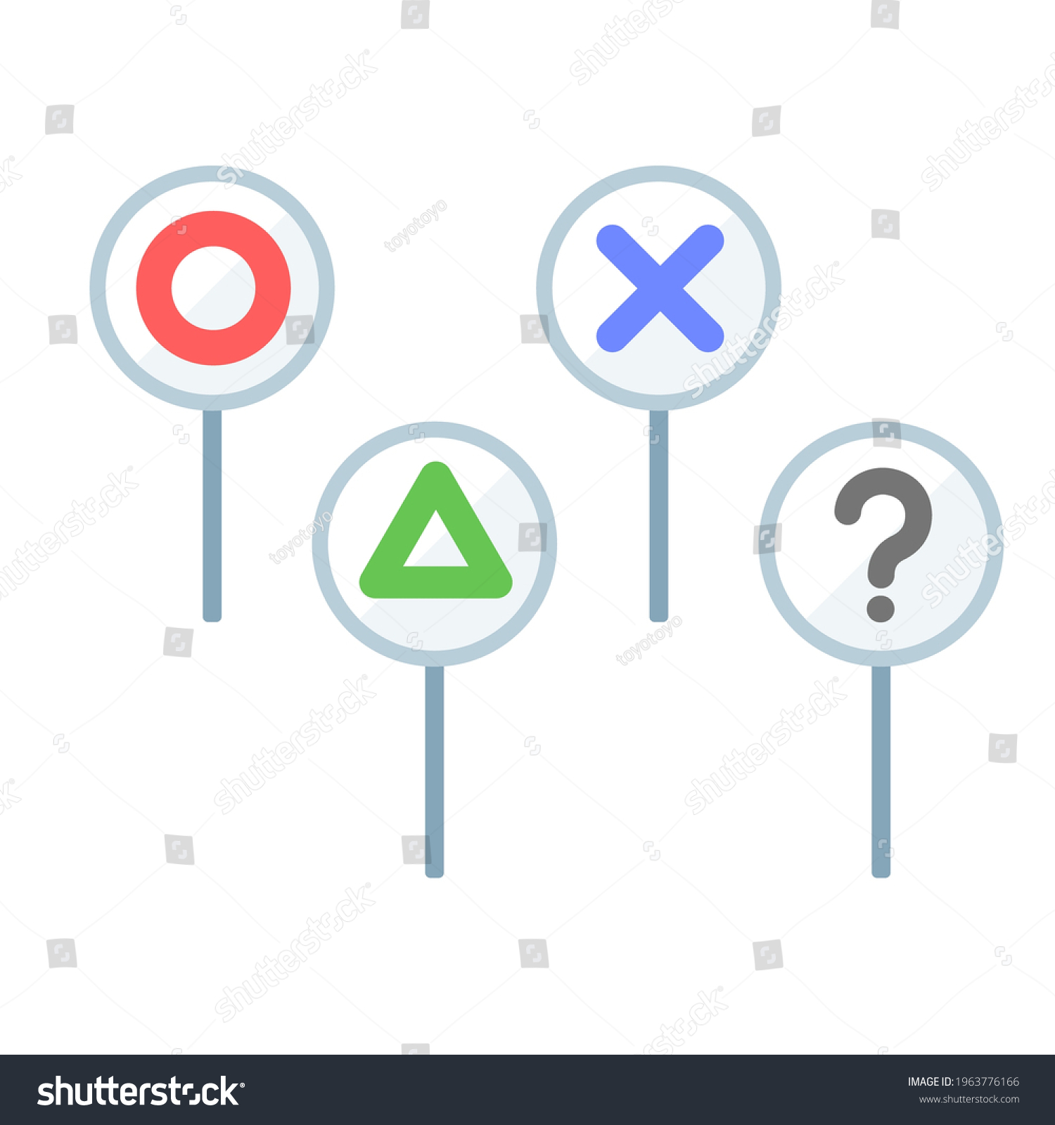 Answer Panelsvector Illustration That Easy Edit Stock Vector (Royalty ...
