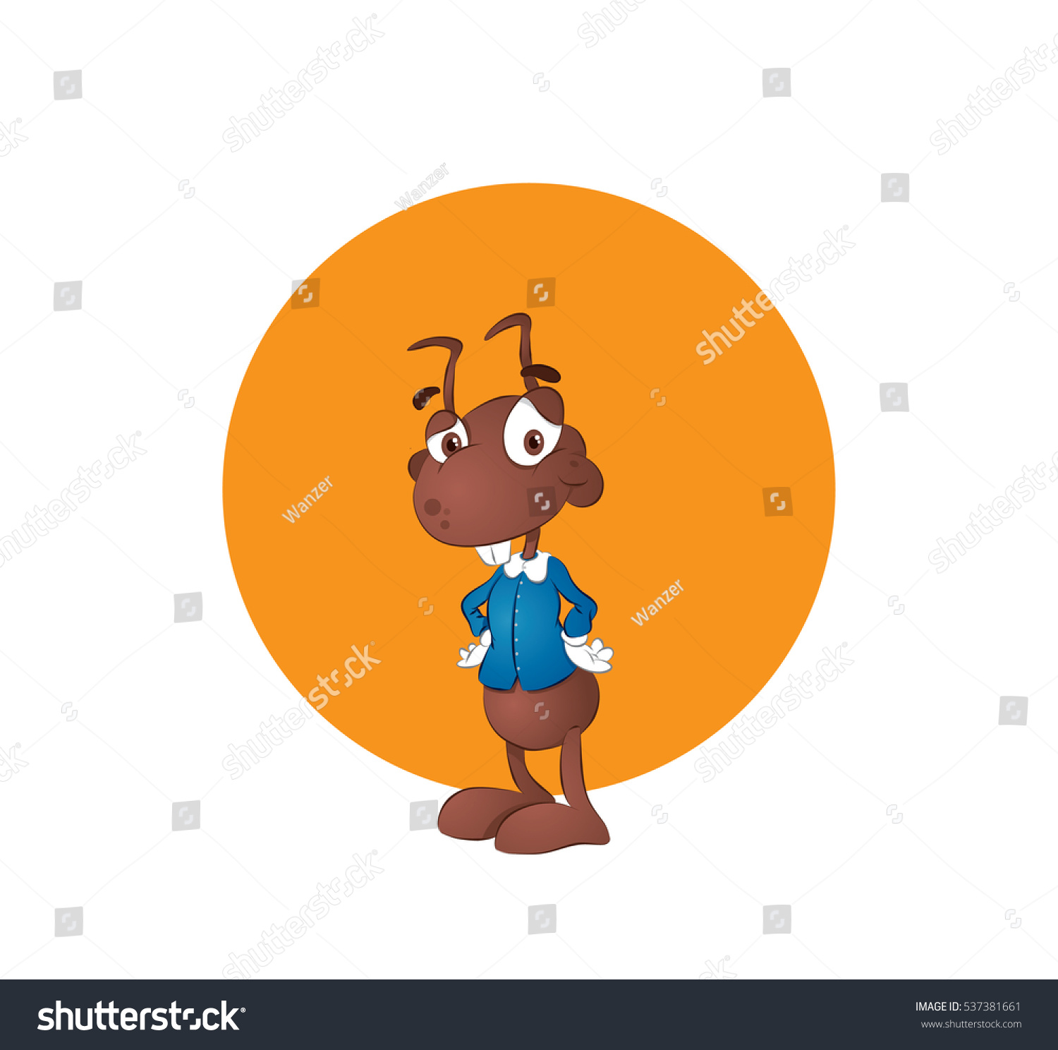 Ant Character Illustration Stock Vector (Royalty Free) 537381661 ...