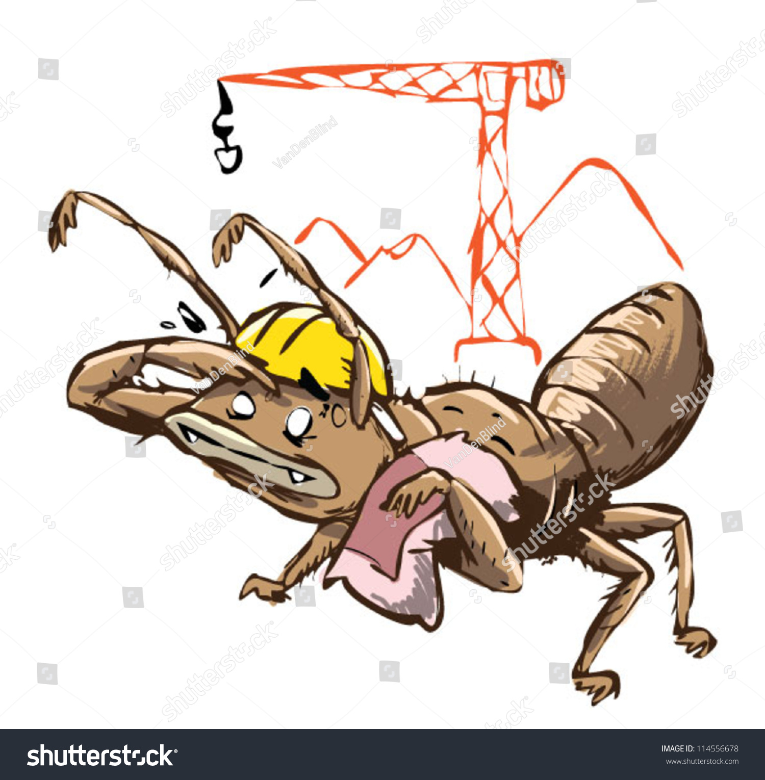 Ant Construction Worker: เวกเตอร์สต็อก (ปลอดค่าลิขสิทธิ์) 114556678 ...